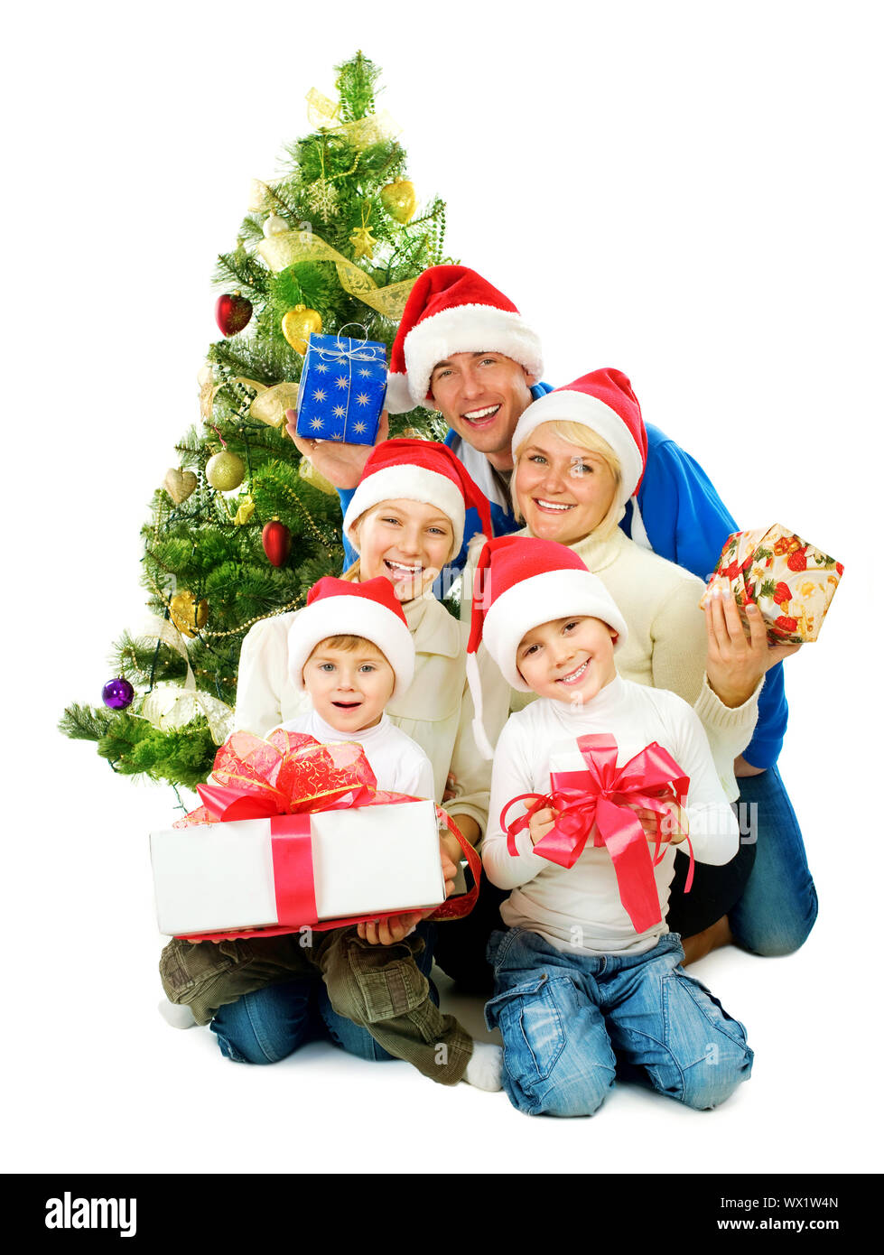 Mother daughter christmas present Cut Out Stock Images & Pictures - Alamy
