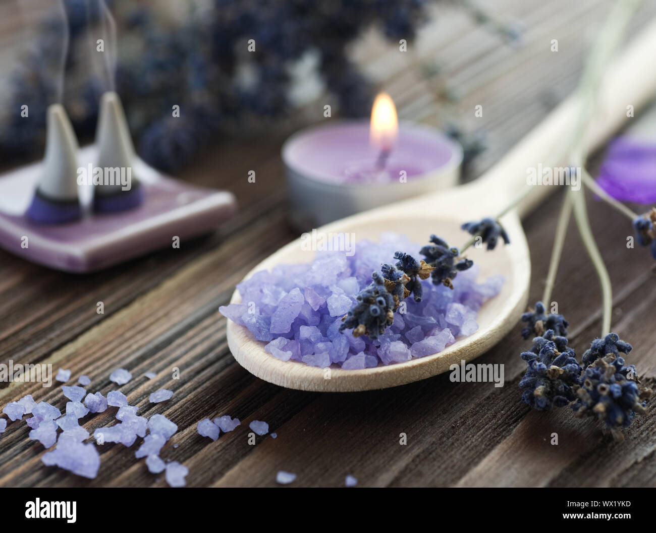 Aromatherapy. Lavender Spa Stock Photo - Alamy