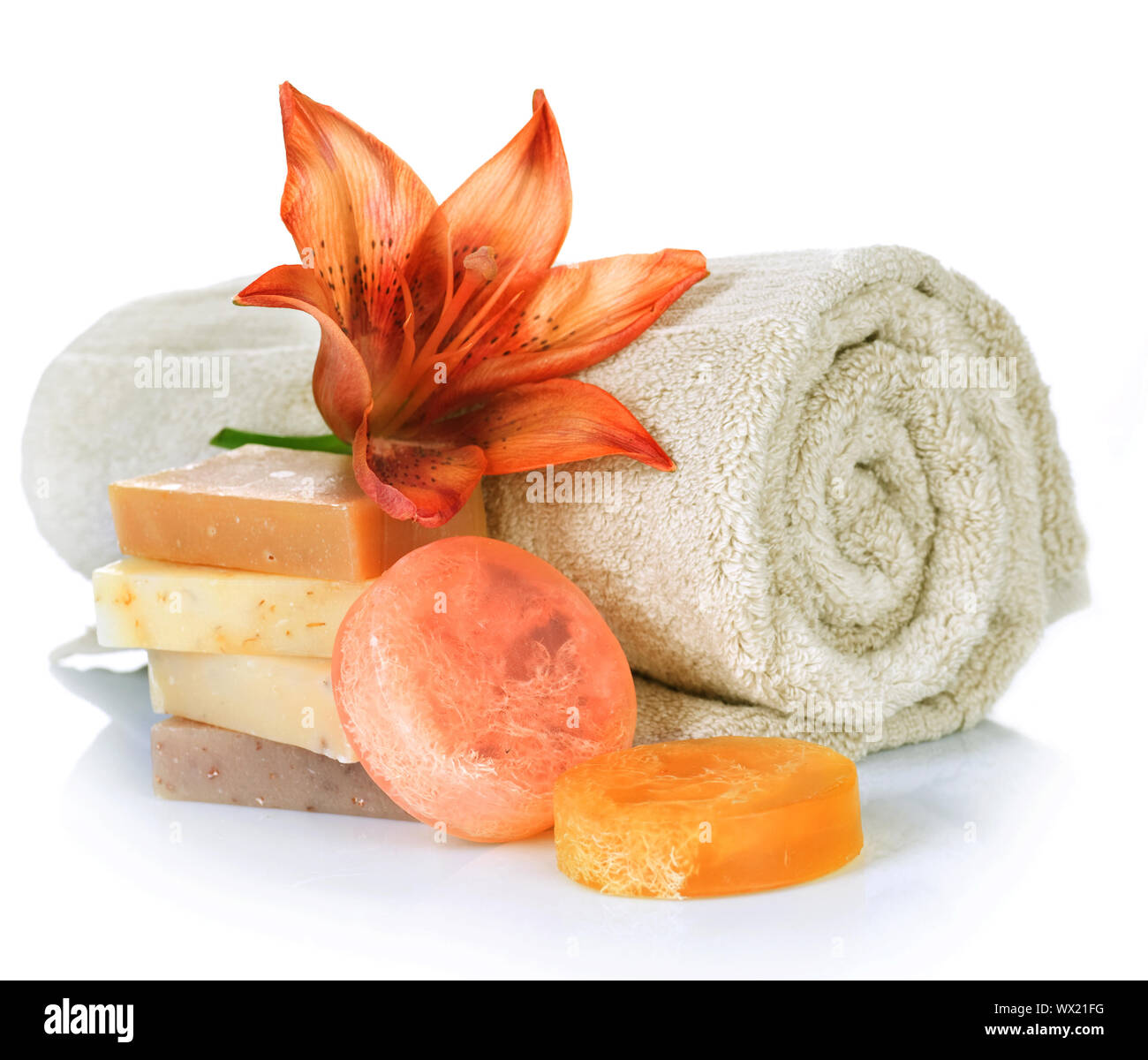 Spa Products. Handmade Soap Stock Photo - Alamy