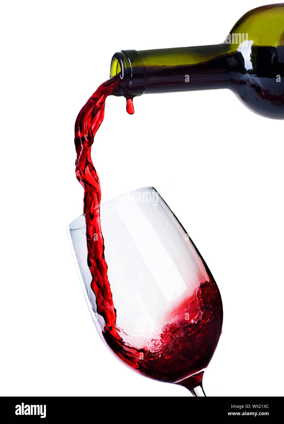Red Wine Pouring Stock Photo - Alamy