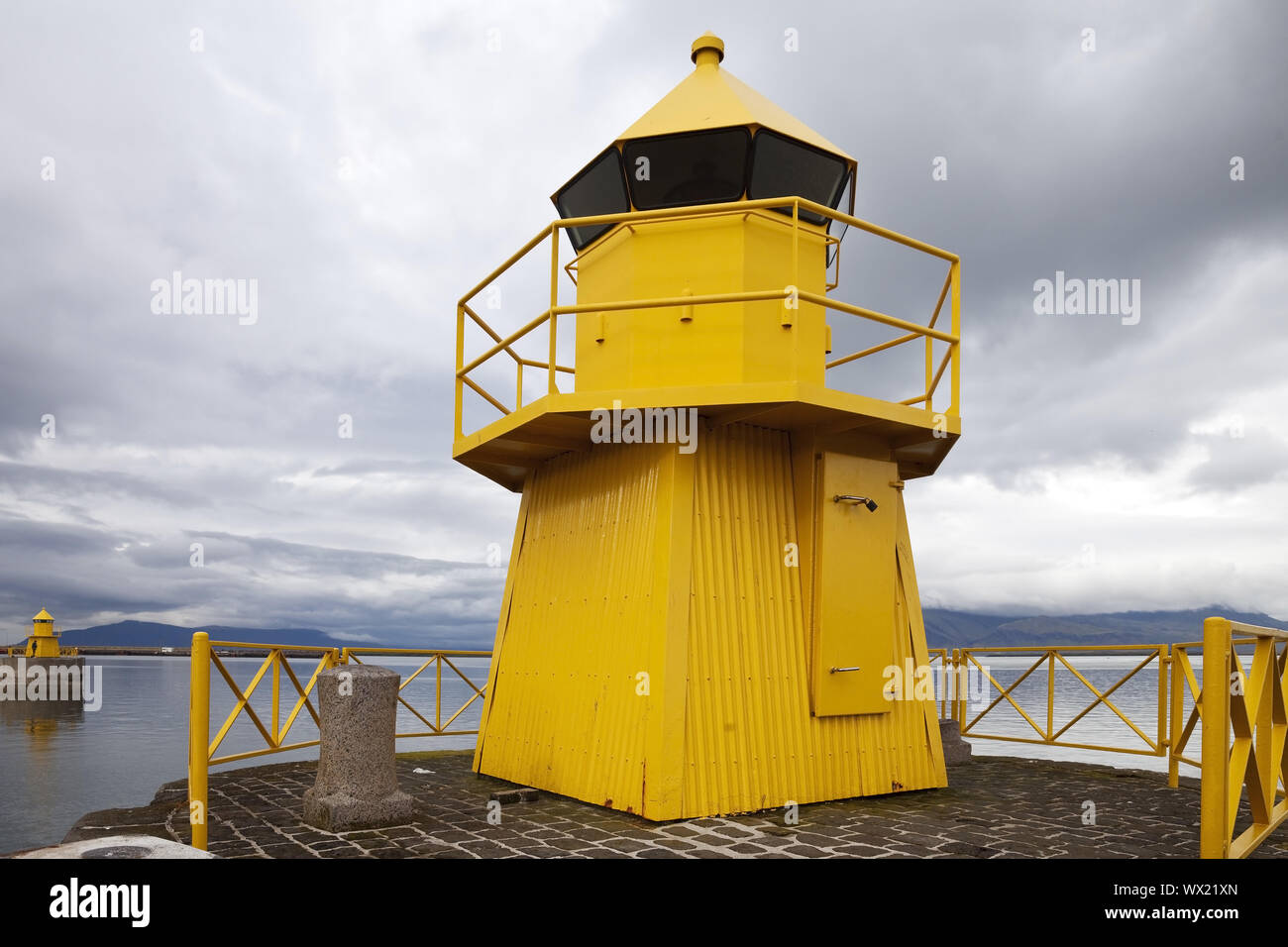Reykjavik harbour lighthouse hi-res stock photography and images - Alamy