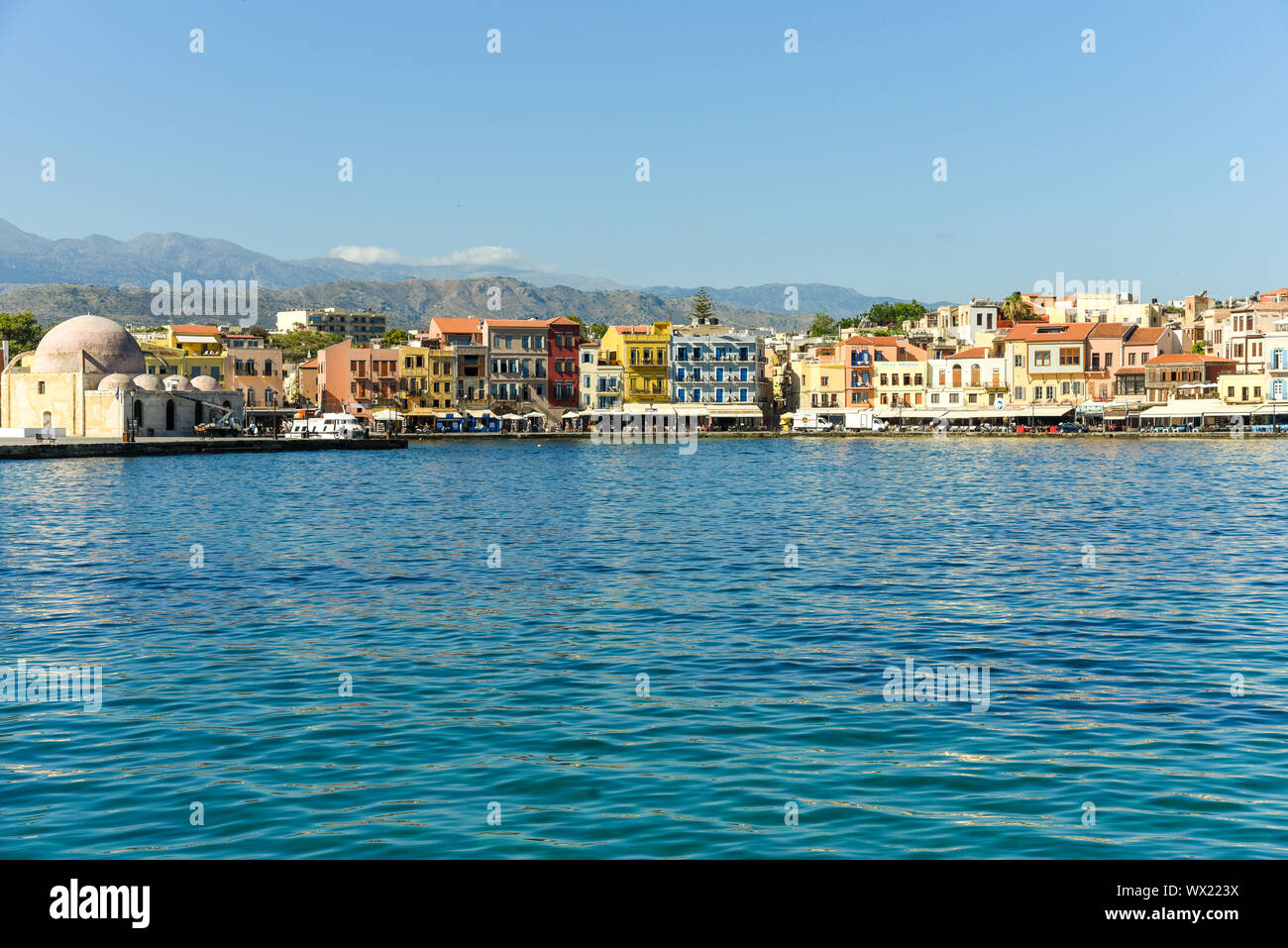 The greek city Chania at the north coast of Crete Stock Photo - Alamy