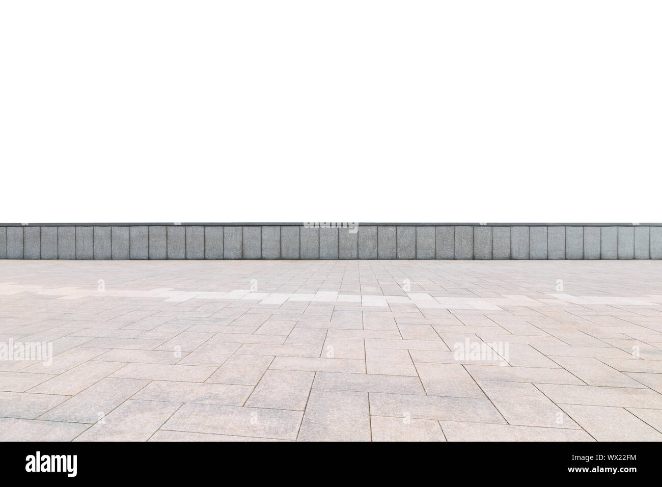 empty brick floor and wall isolated Stock Photo - Alamy