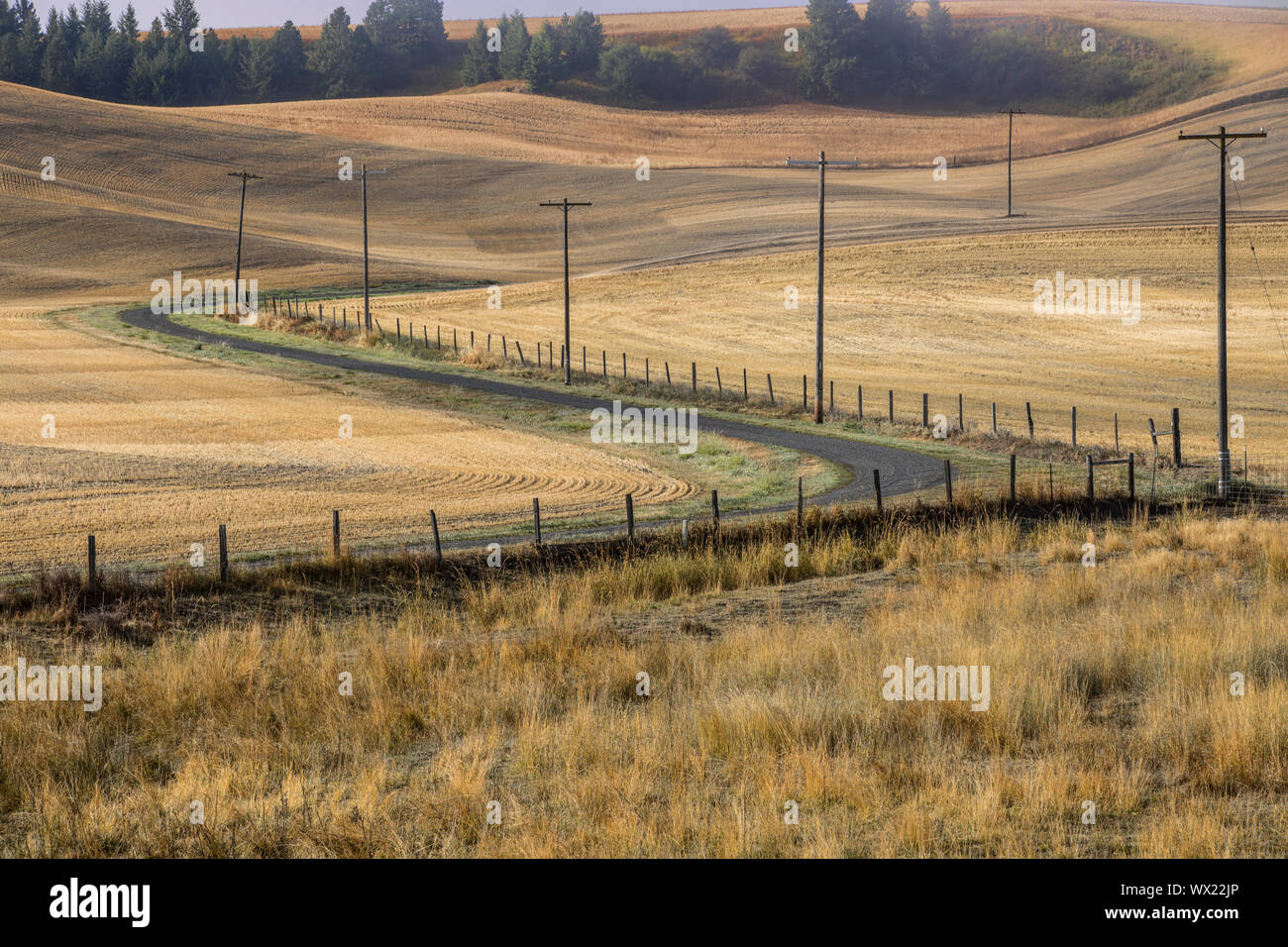 Road cutting through hill hi-res stock photography and images - Alamy