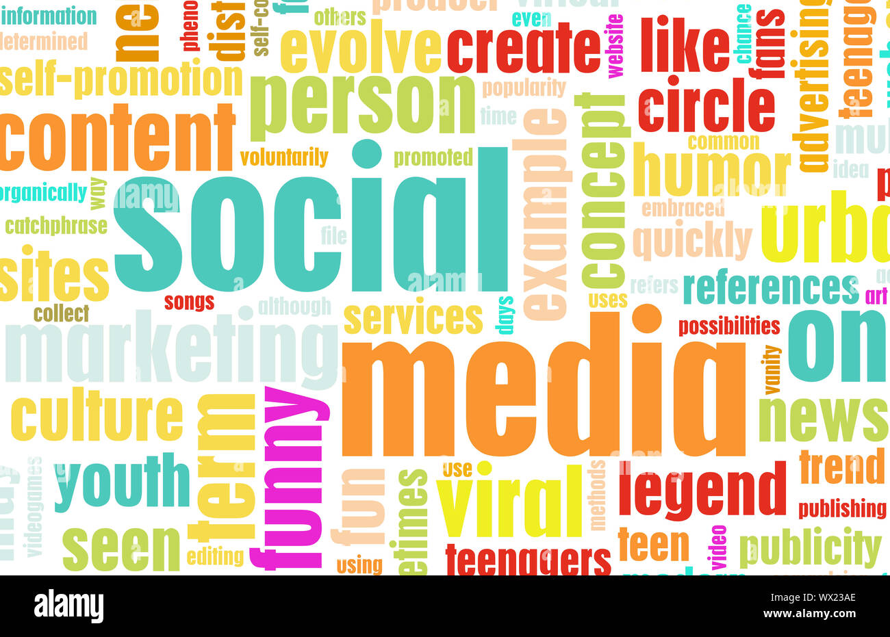 Social Media Concept as a Abstract Background Stock Photo - Alamy