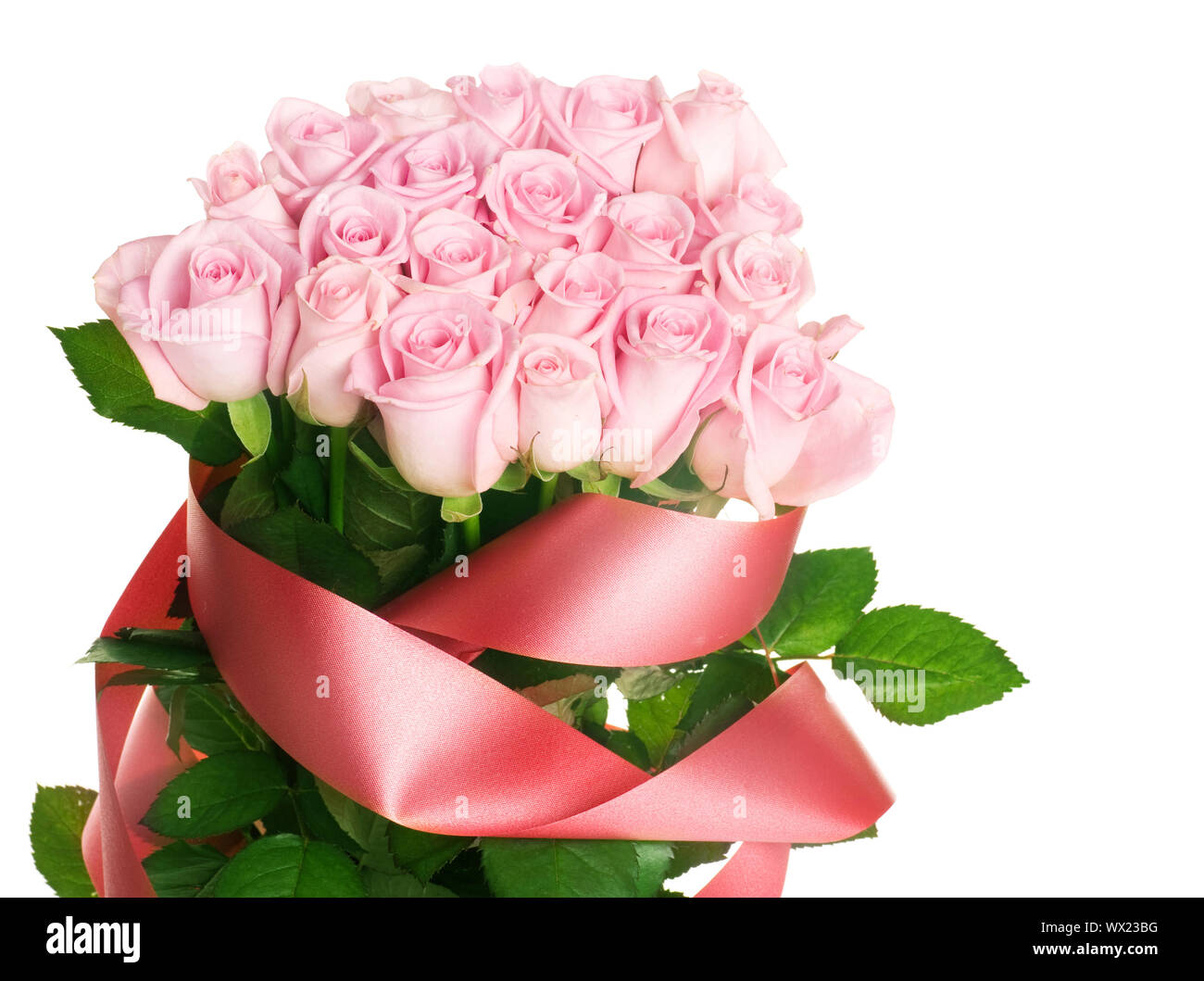 Pink Rose Bunch Stock Photo - Alamy