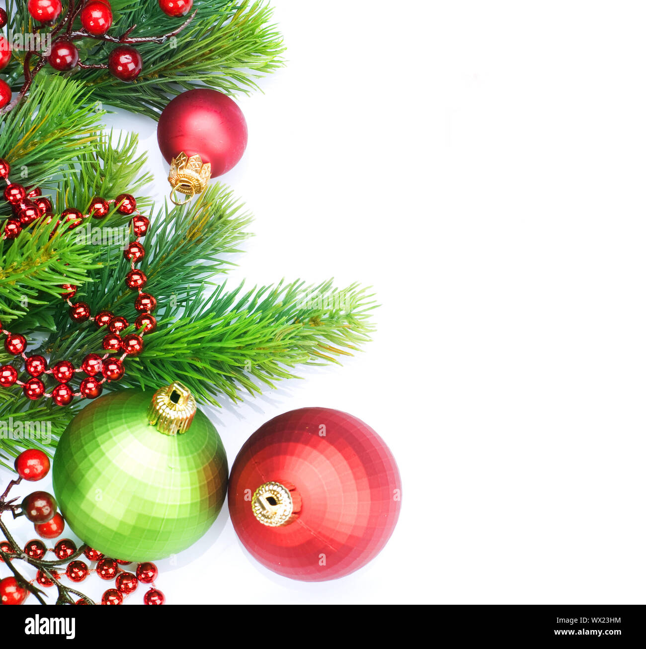 Christmas Border over white Stock Photo - Alamy