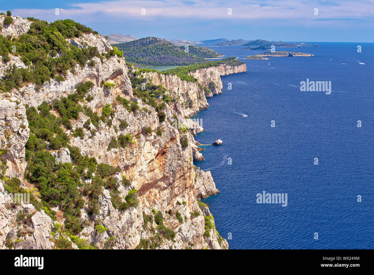 Cliffs of Telascica nature park on Dugi Otok island, Dalmatia ...