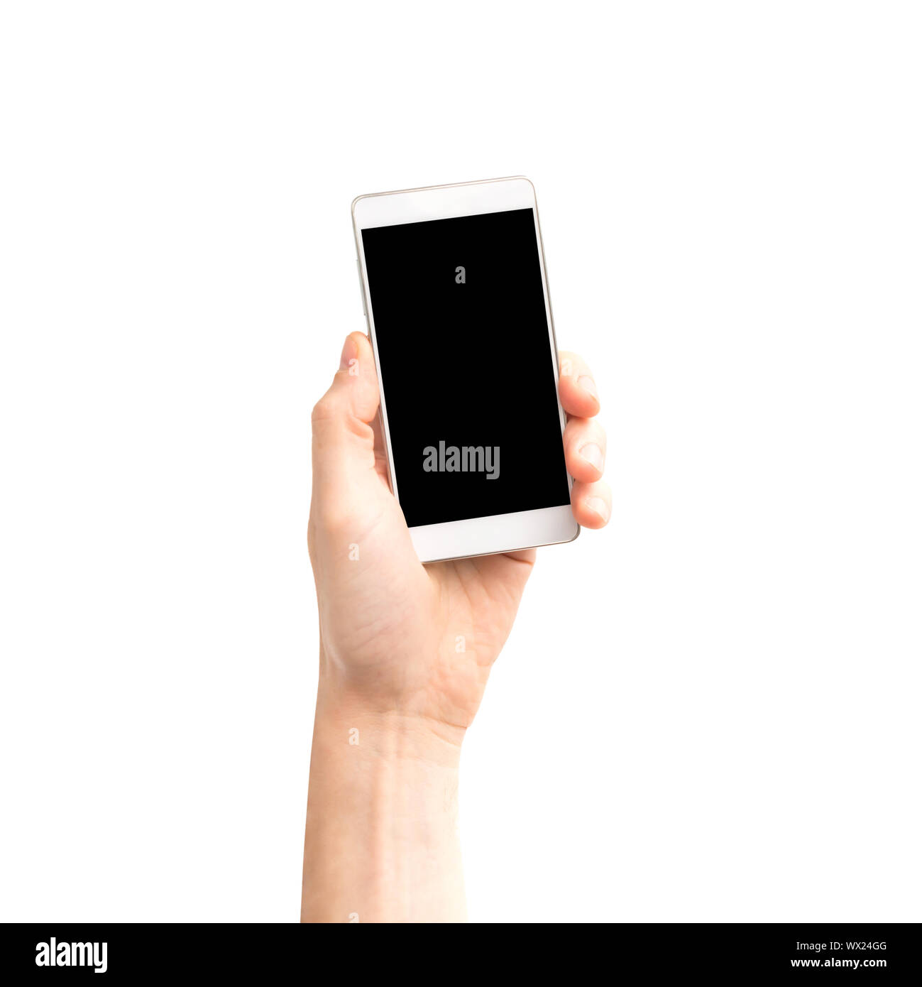 Hand holding smartphone Stock Photo - Alamy