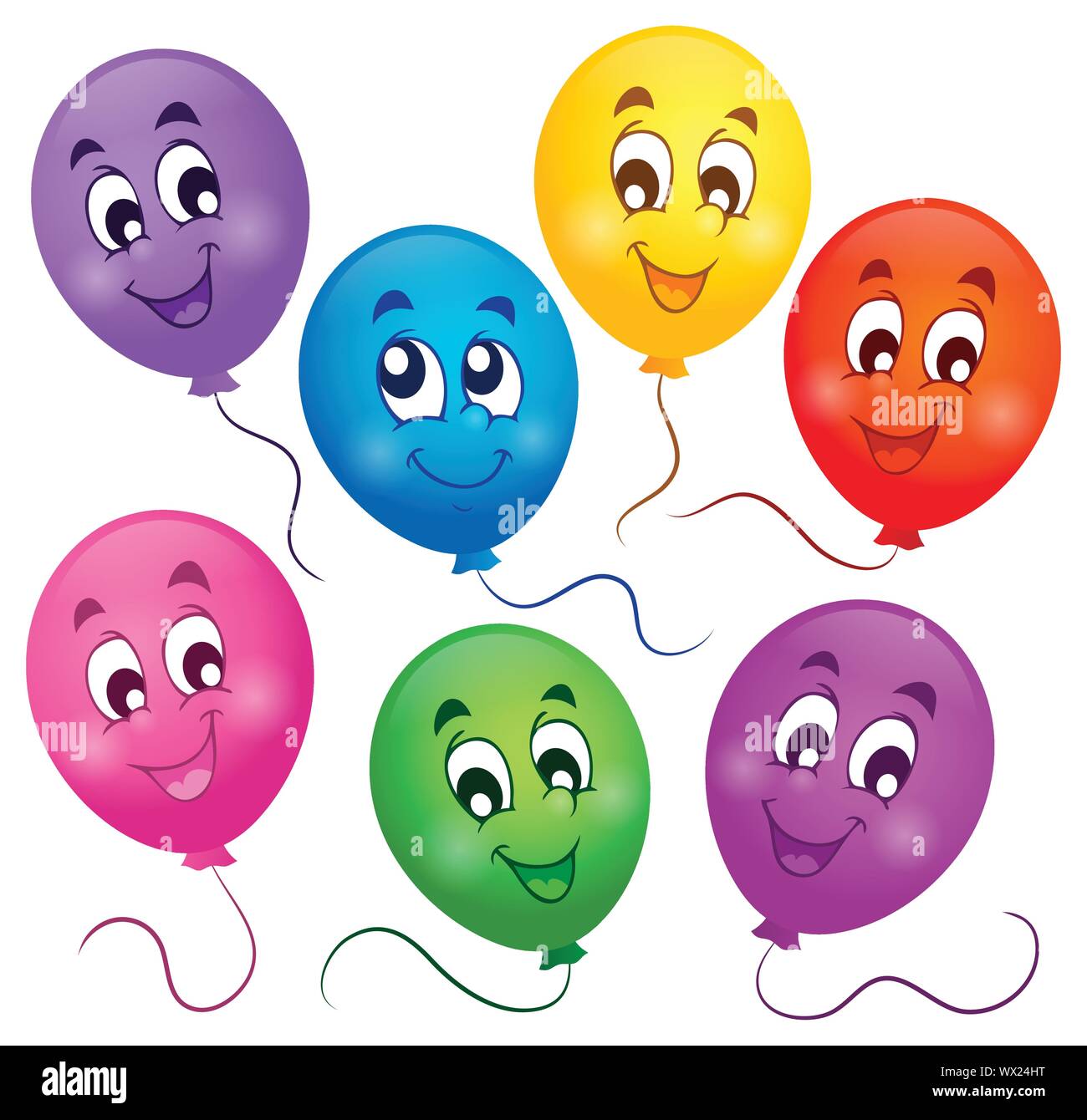 Balloons theme image 4 Stock Vector Image & Art - Alamy