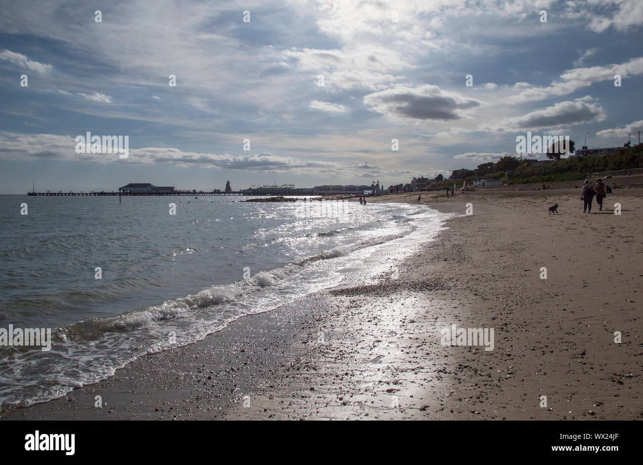 Clacton On Sea, Essex, England, 15th September 2019, people enjoying ...