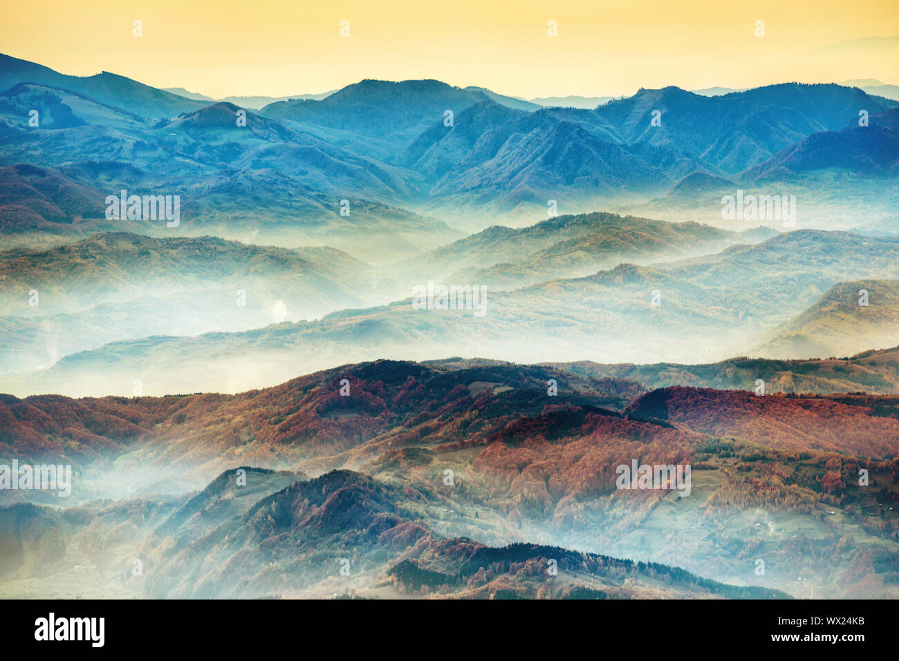 Beautiful blue mountains Stock Photo - Alamy