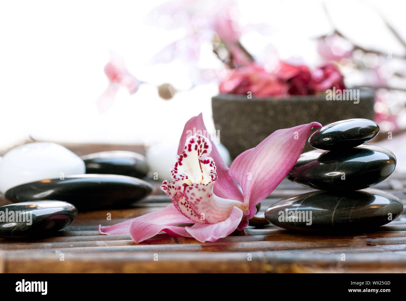 Stack of hot stones hi-res stock photography and images - Alamy