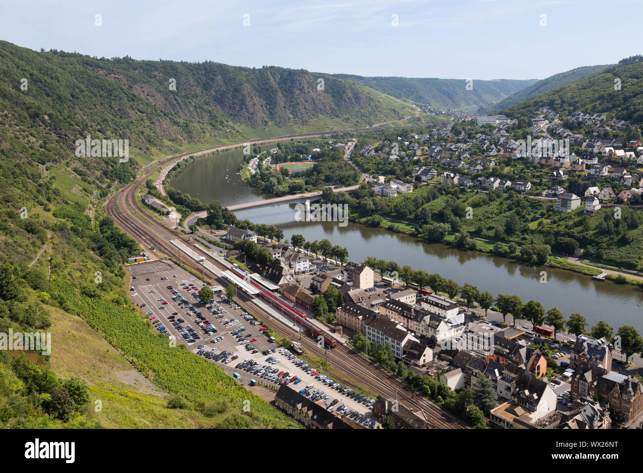 Aerial view train bridge vineyard hi-res stock photography and images ...