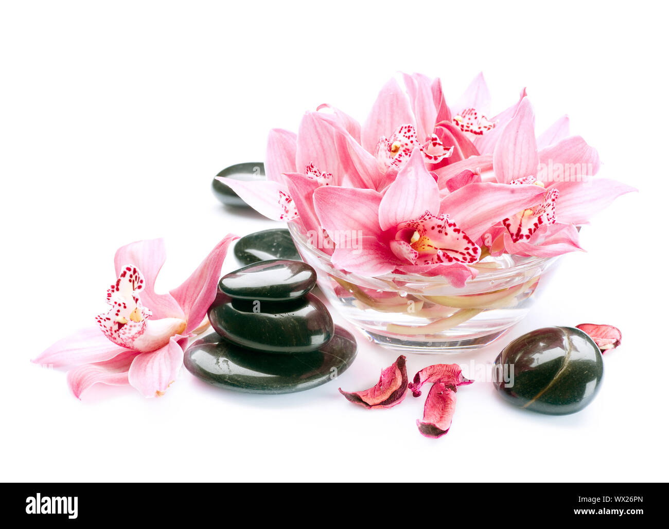 Spa Stone Massage Stock Photo - Alamy