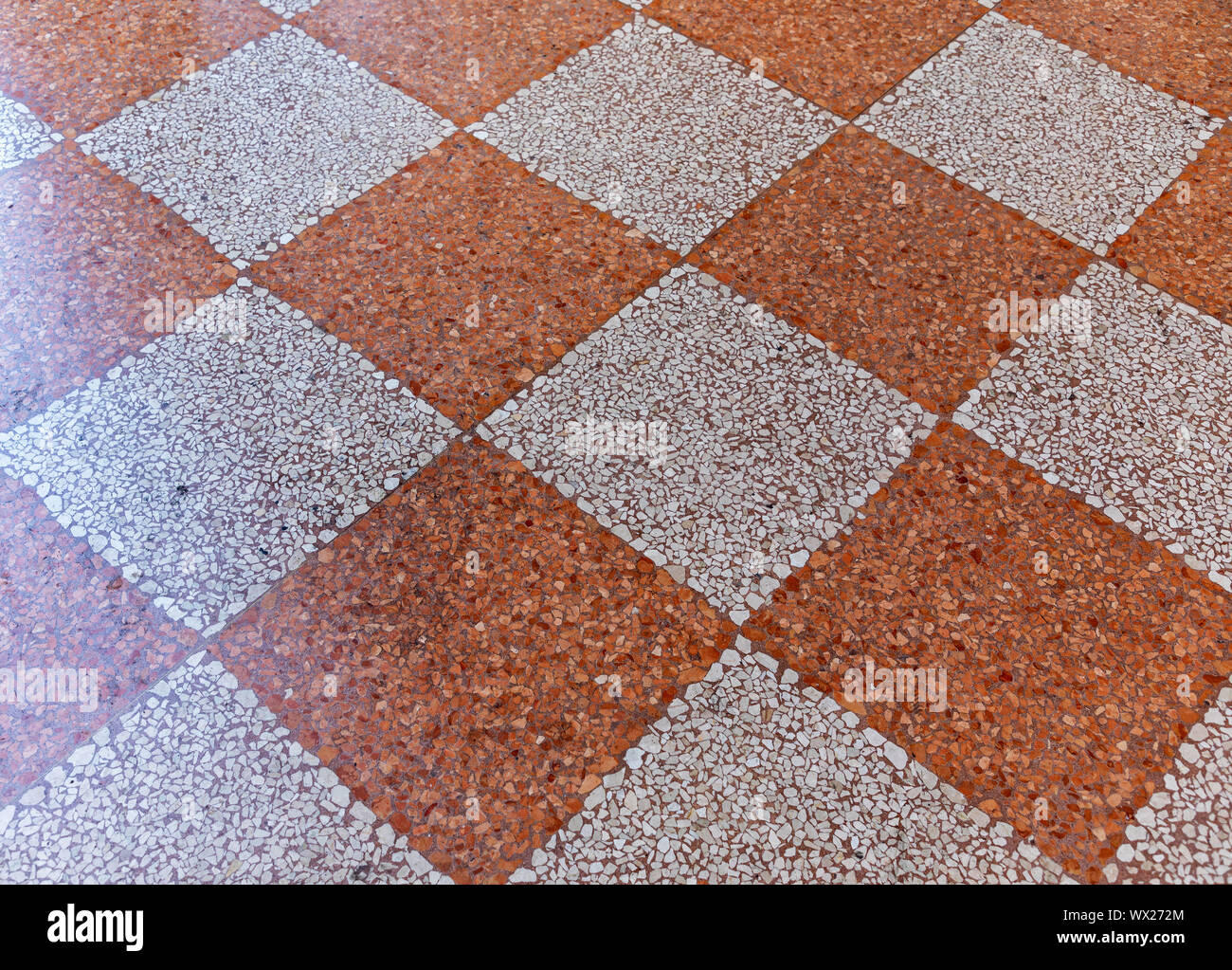 Orange and White Marble Tiles Pavement Flooring Stock Photo - Alamy