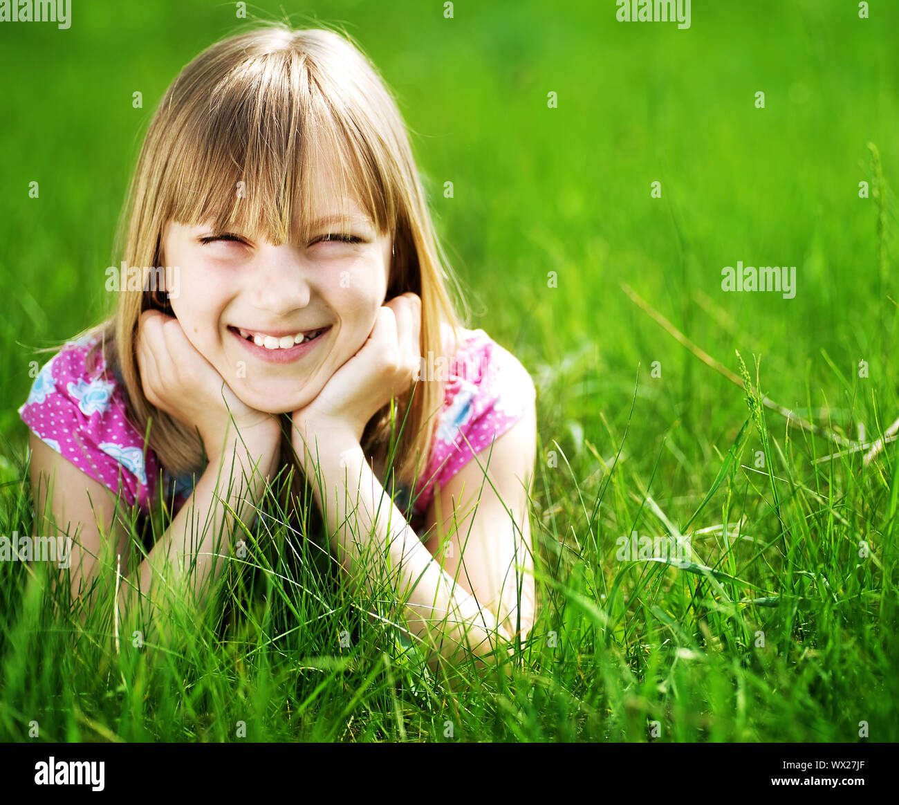 Happy Child Outdoor Stock Photo - Alamy