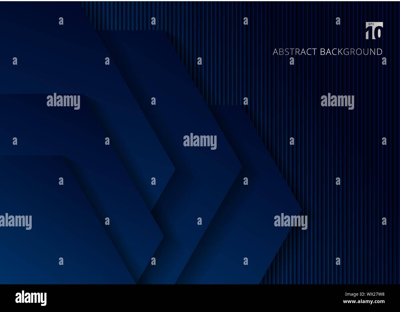 Abstract Technology Blue Geometric Hexagons With Overlapping Background And Texture Vector