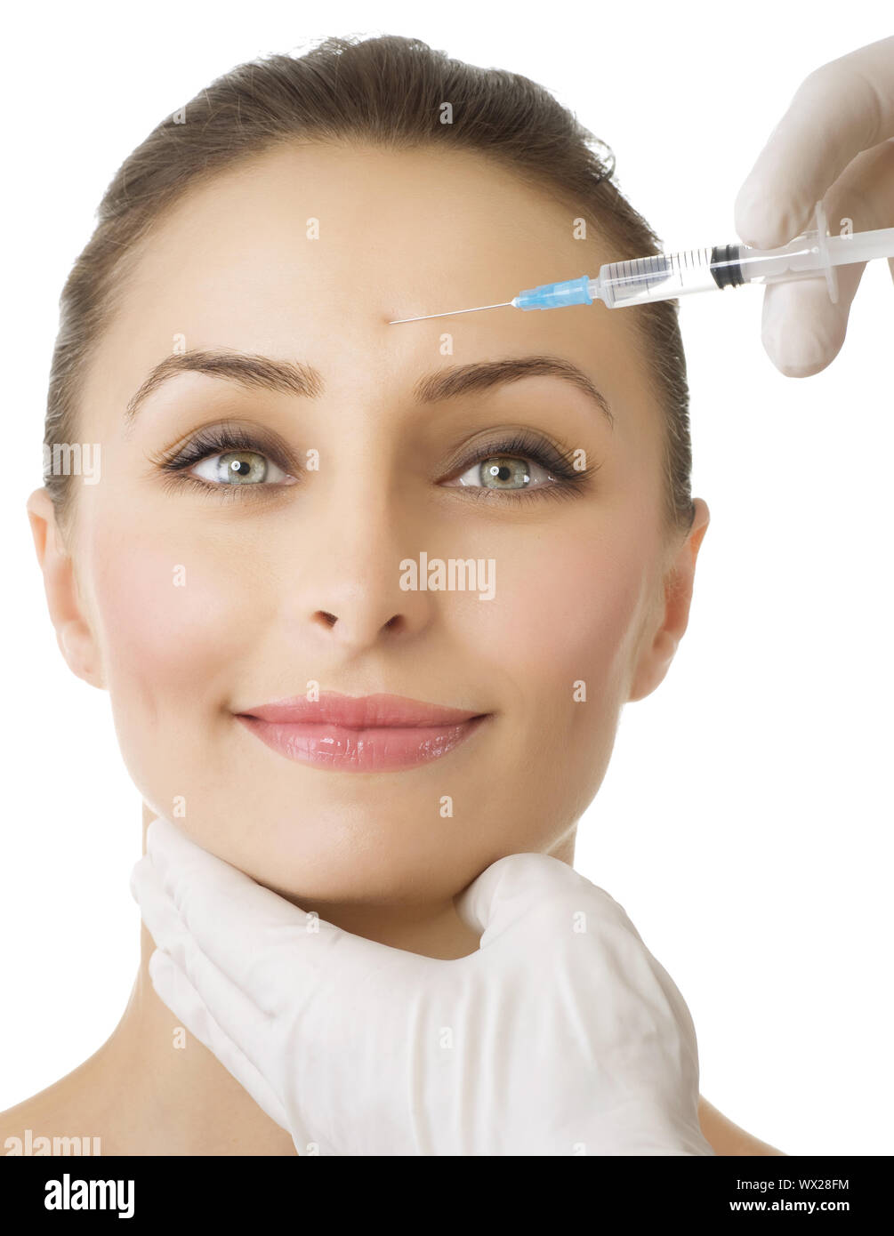 Beauty Injection of botox Stock Photo - Alamy