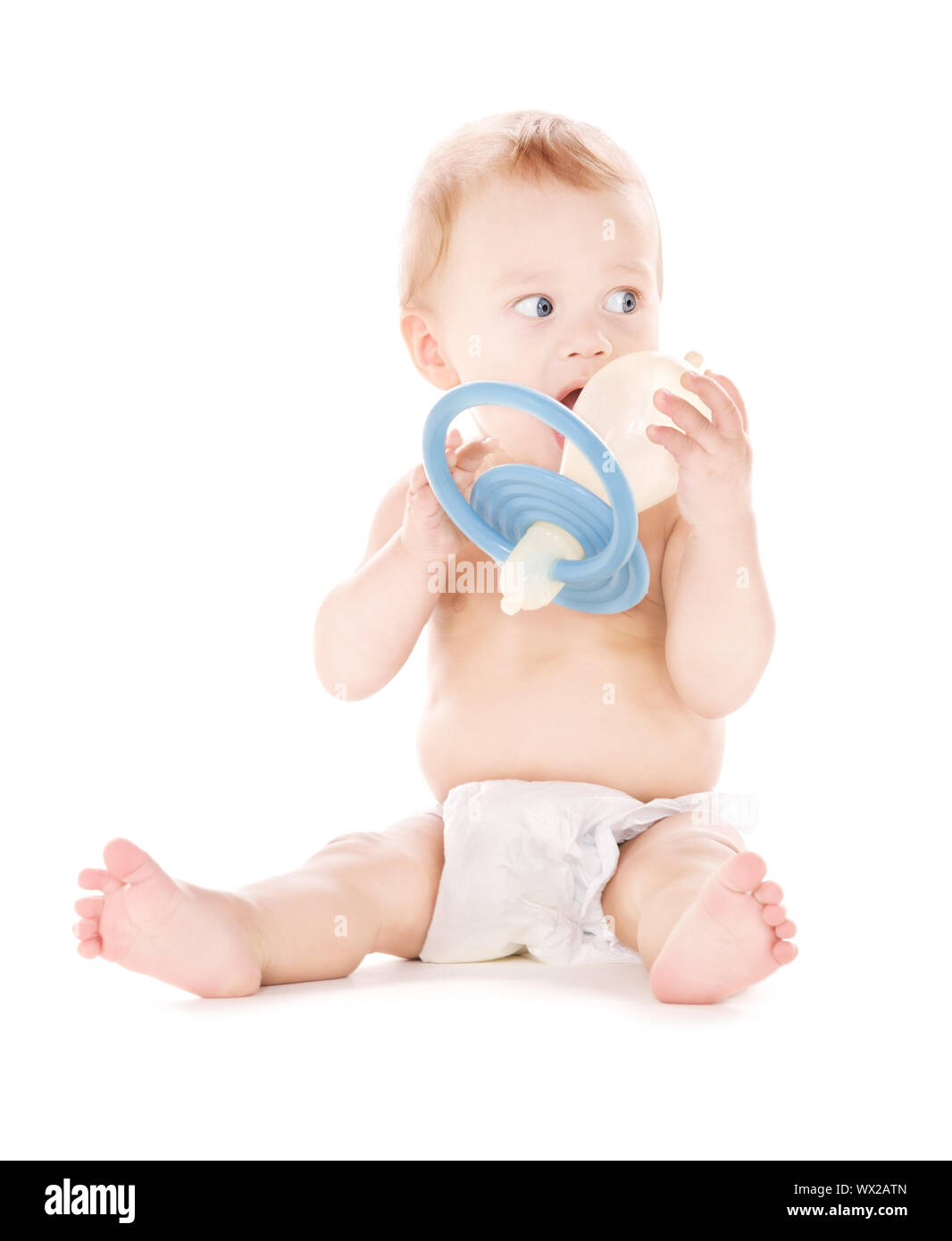 Toddler pacifier diaper Cut Out Stock Images & Pictures - Alamy
