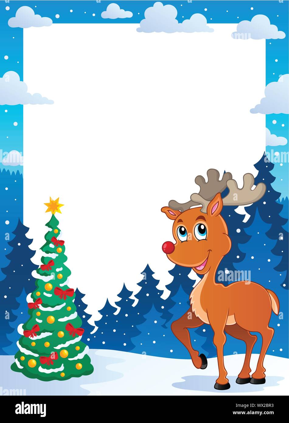 Christmas theme frame 5 Stock Vector Image & Art - Alamy