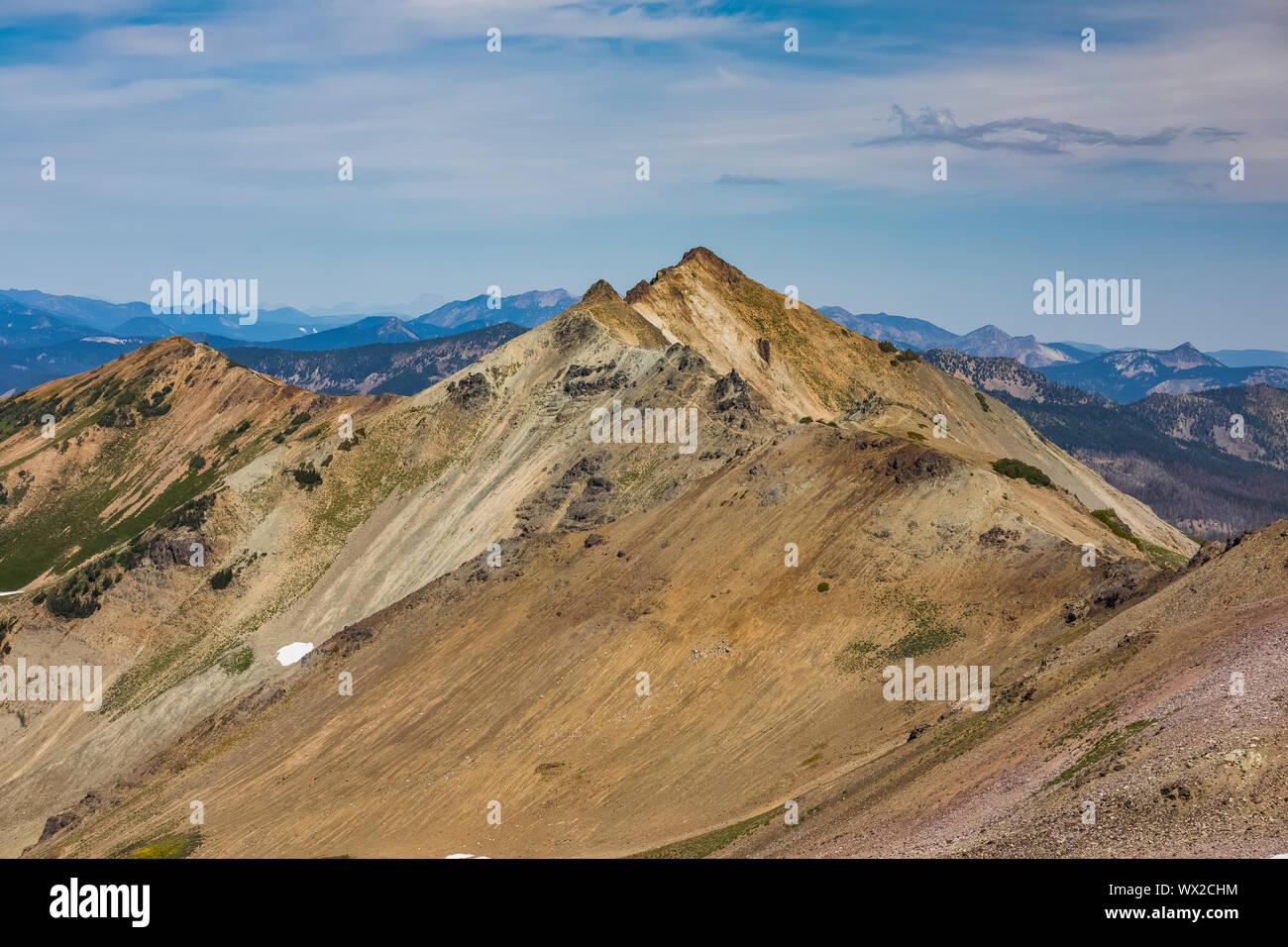 Spectacular ridge known as The Knife, followed by the Pacific Crest ...