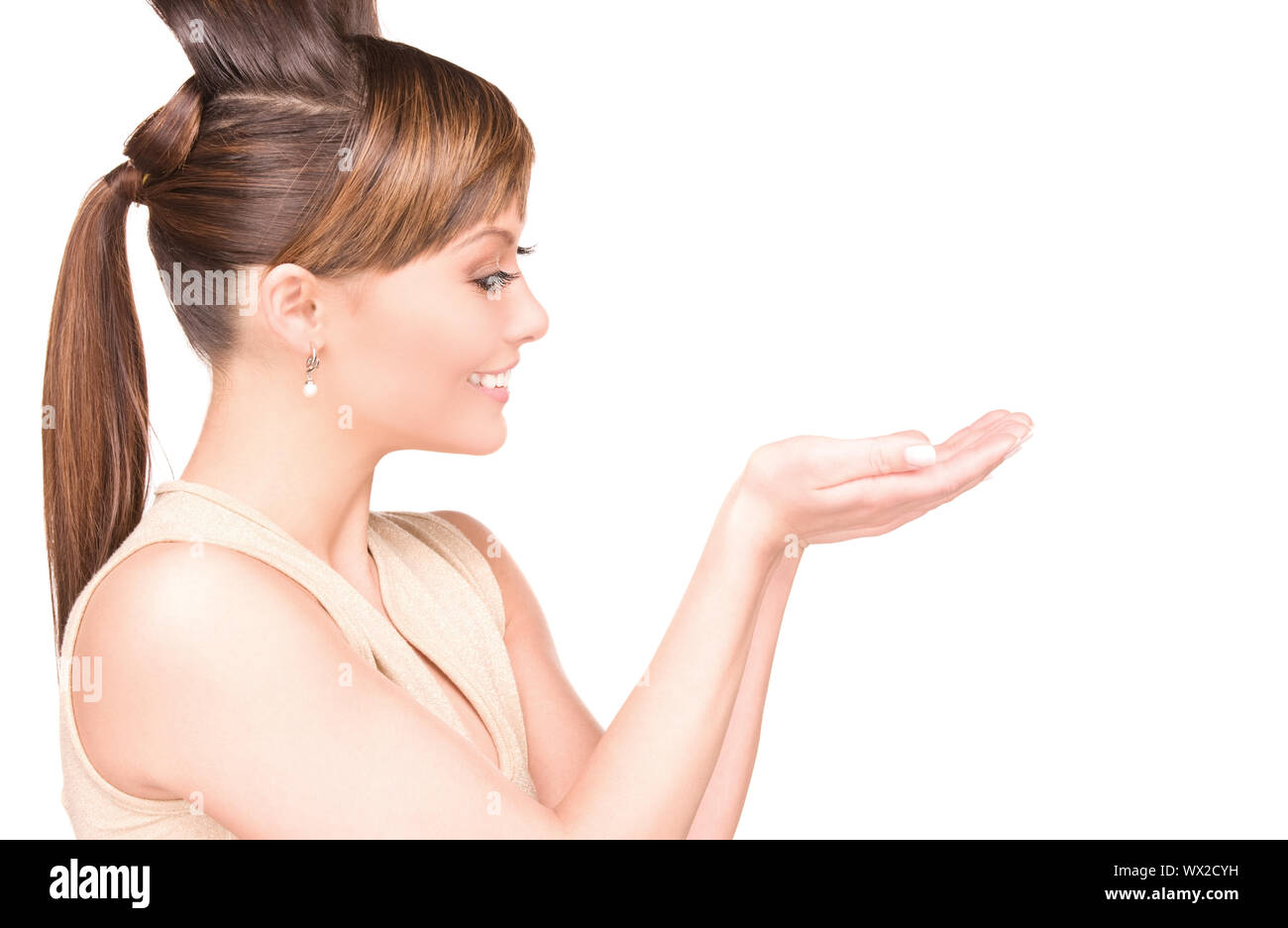 something on the palms Stock Photo - Alamy