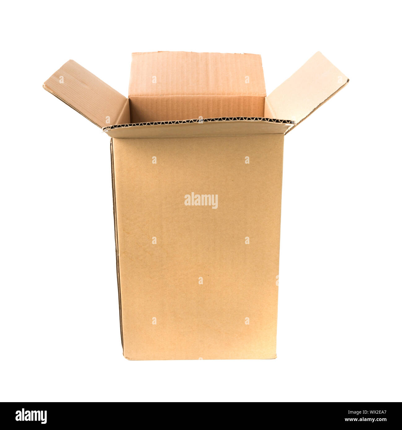 Open cardboard carton box Stock Photo - Alamy