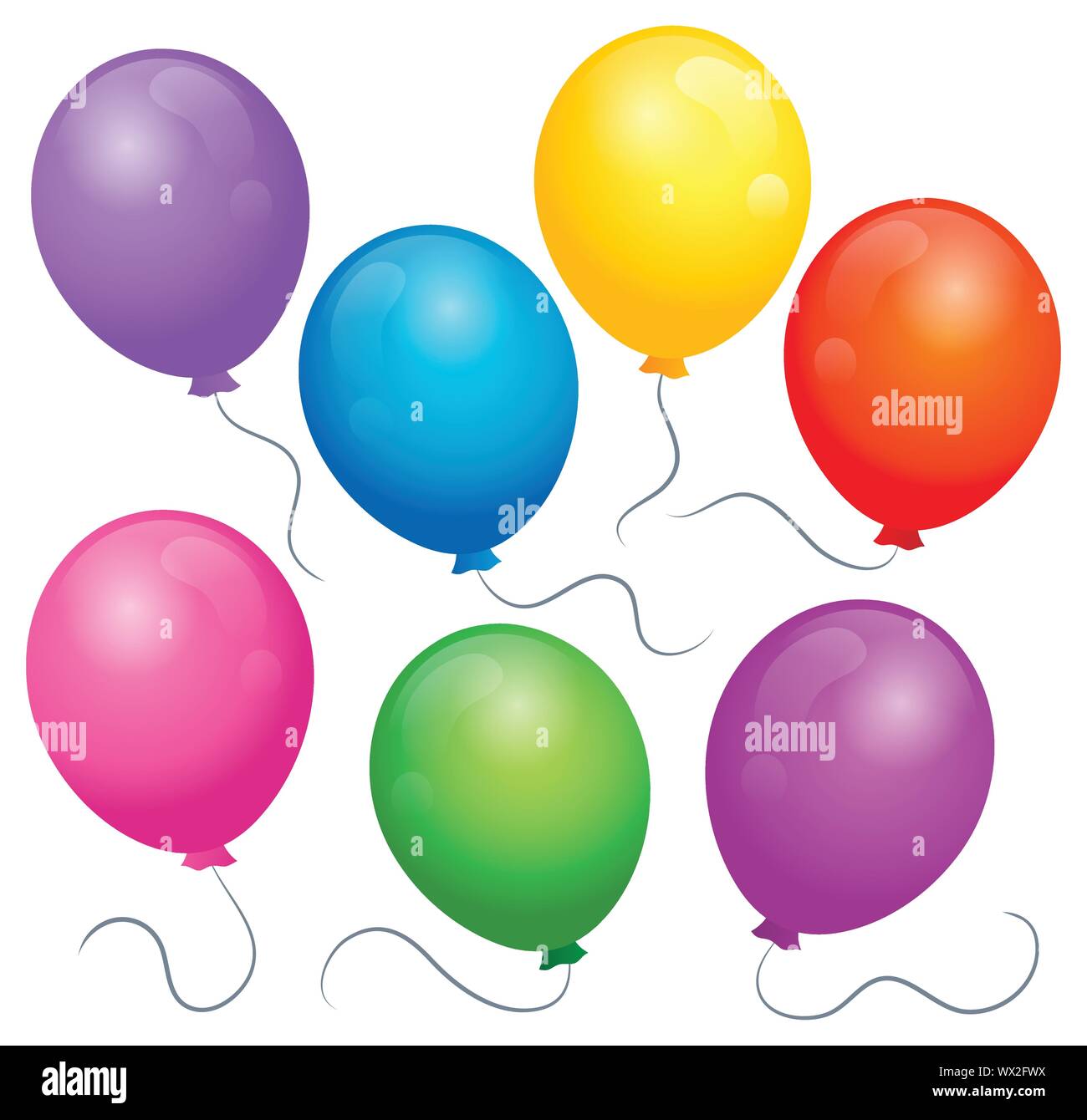 Balloons theme image 1 Stock Vector Image & Art - Alamy