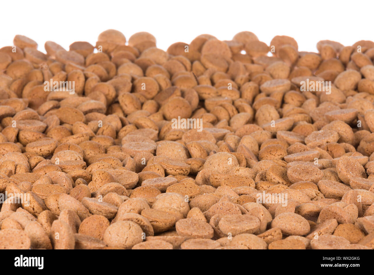Background of brown ginger nuts, typical Dutch sweets at Sinterklaas ...