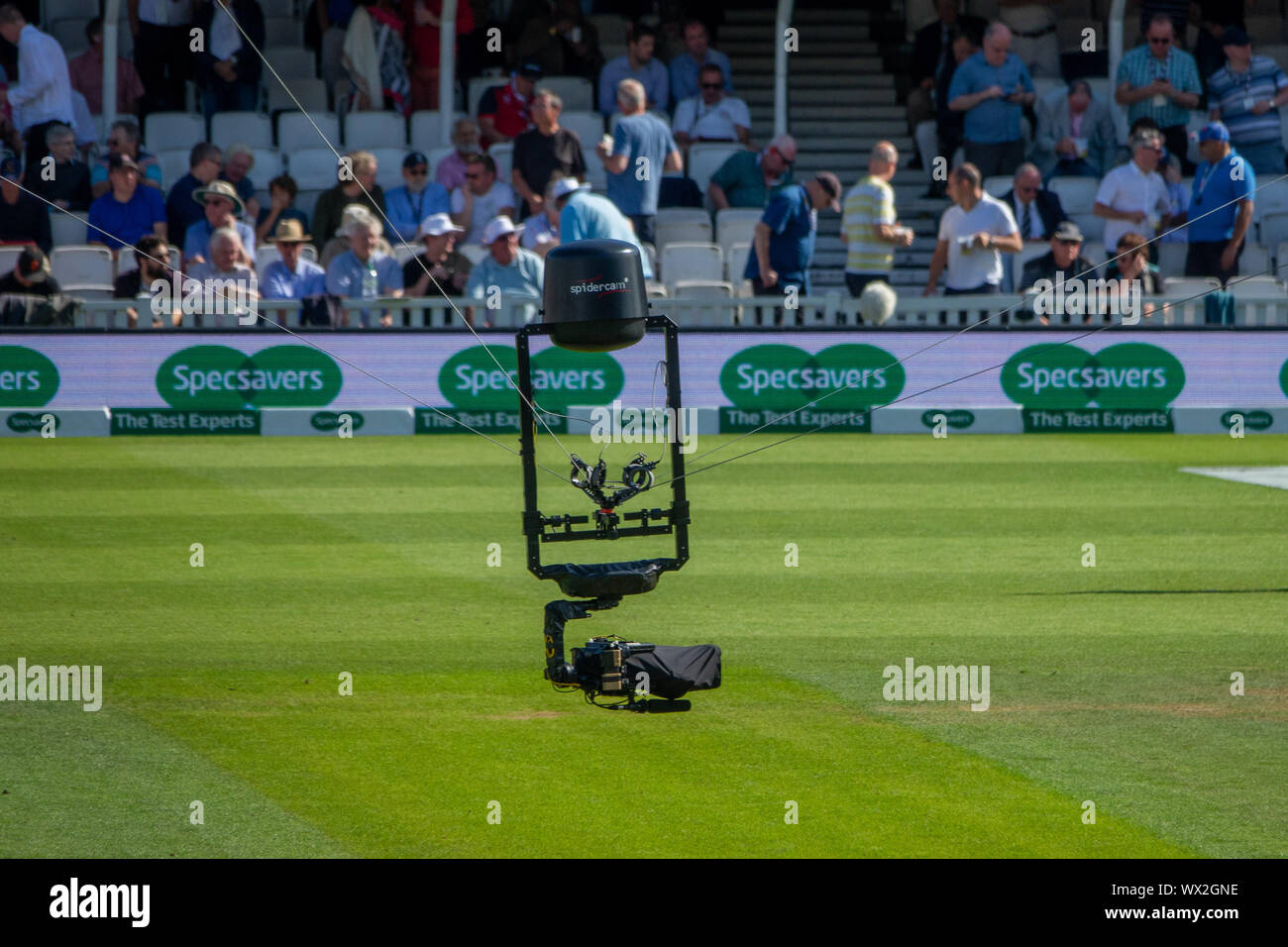 Spidercam at The Oval for England. v Australia Test Match.The Spidercam ...