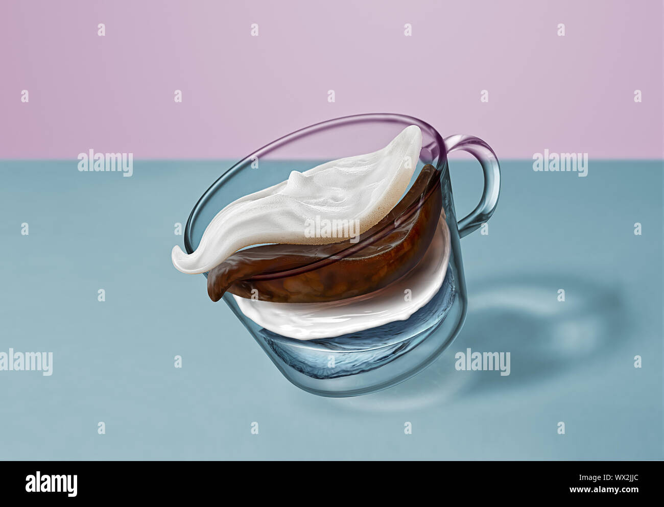 Layers of cappuccino hi-res stock photography and images - Alamy