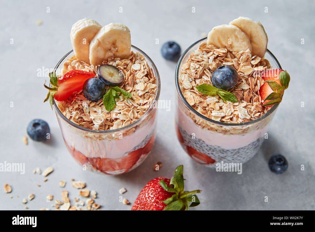 Dietary natural breakfast with natural organic ingredients ...