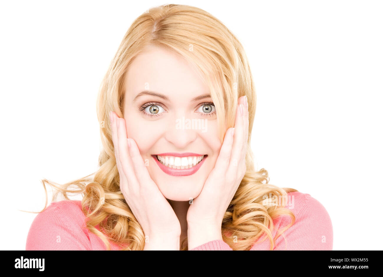 surprised woman face Stock Photo - Alamy