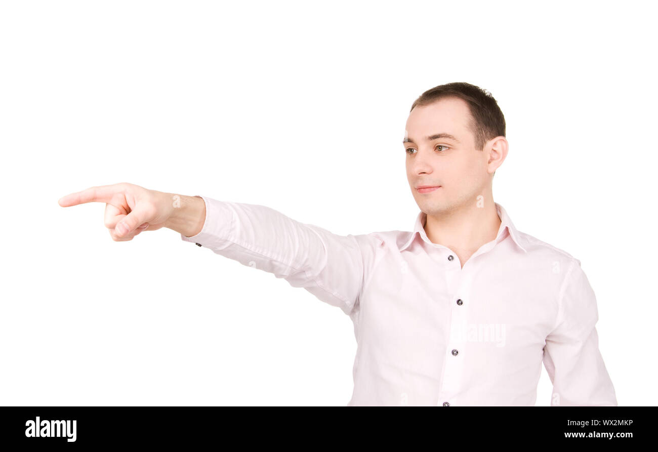 Accusing pointing finger Cut Out Stock Images & Pictures - Alamy