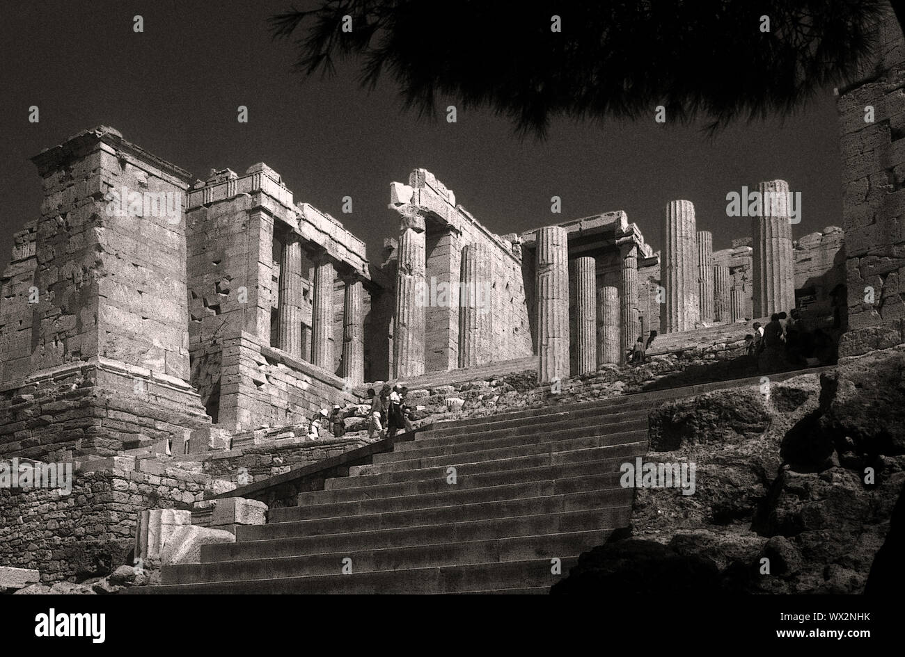 Acropolis of Athens. Propylaea Stock Photo - Alamy