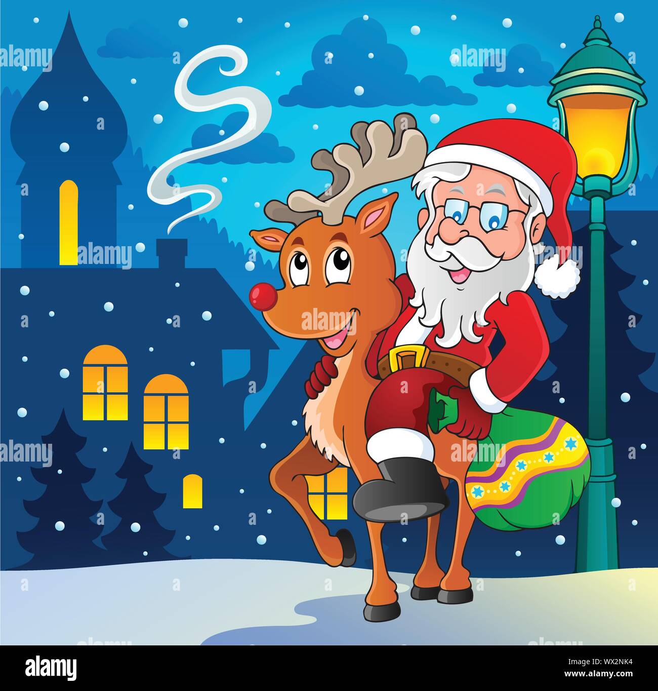 Santa Claus thematic image 8 Stock Vector Image & Art - Alamy
