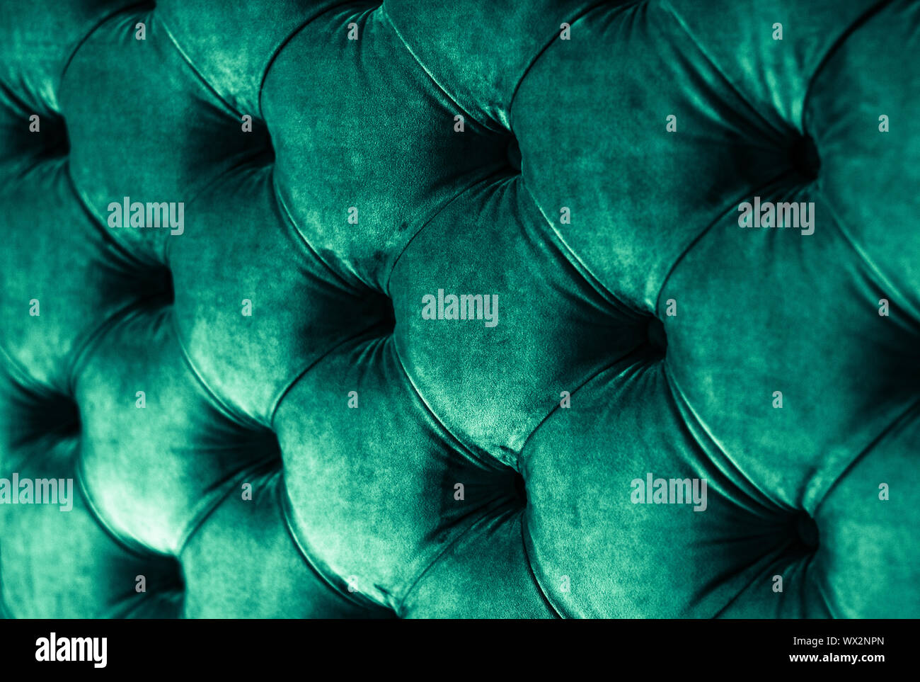 Furniture design, classic interior and royal vintage material concept - Emerald luxury velour ...