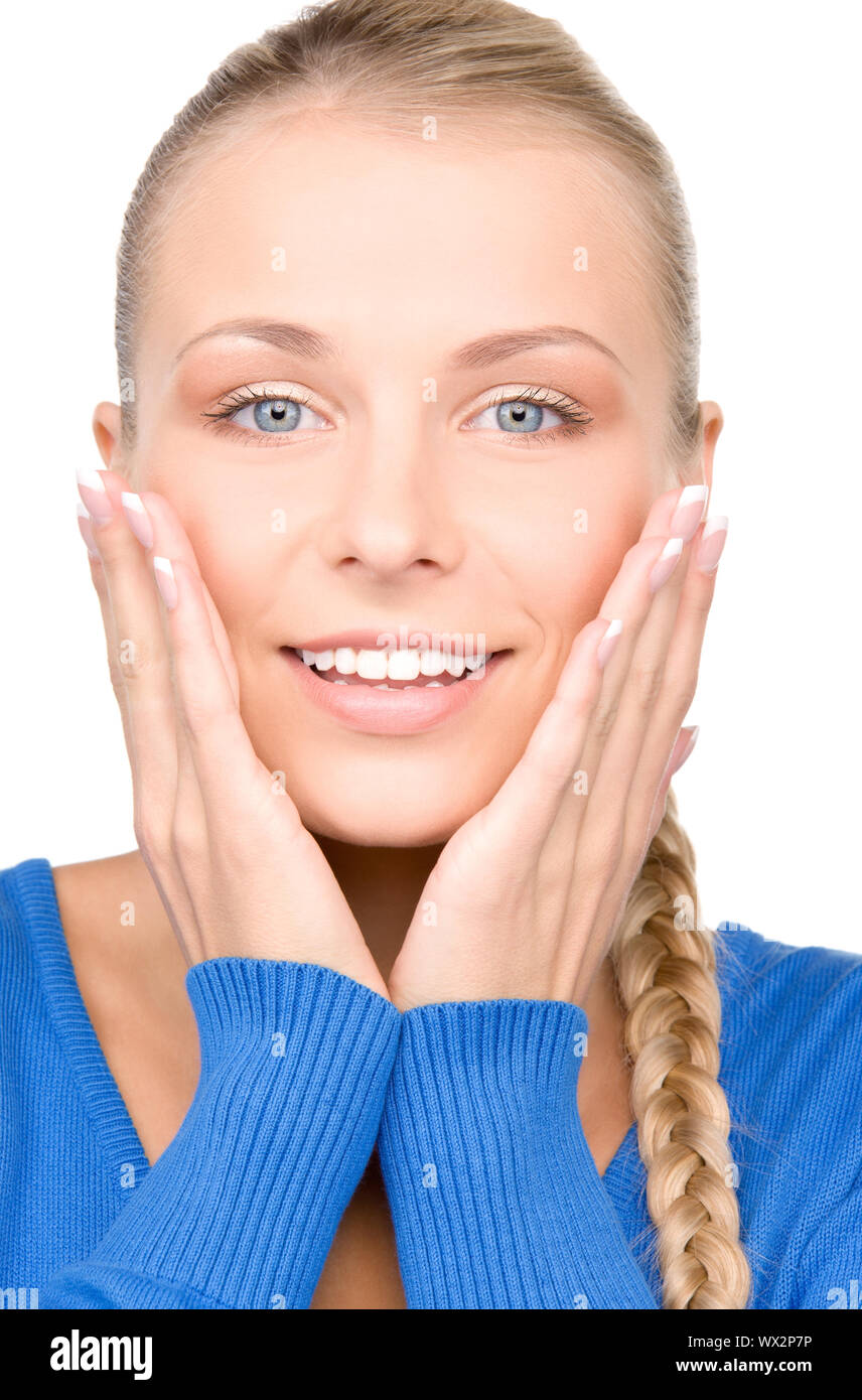 surprised woman face Stock Photo - Alamy