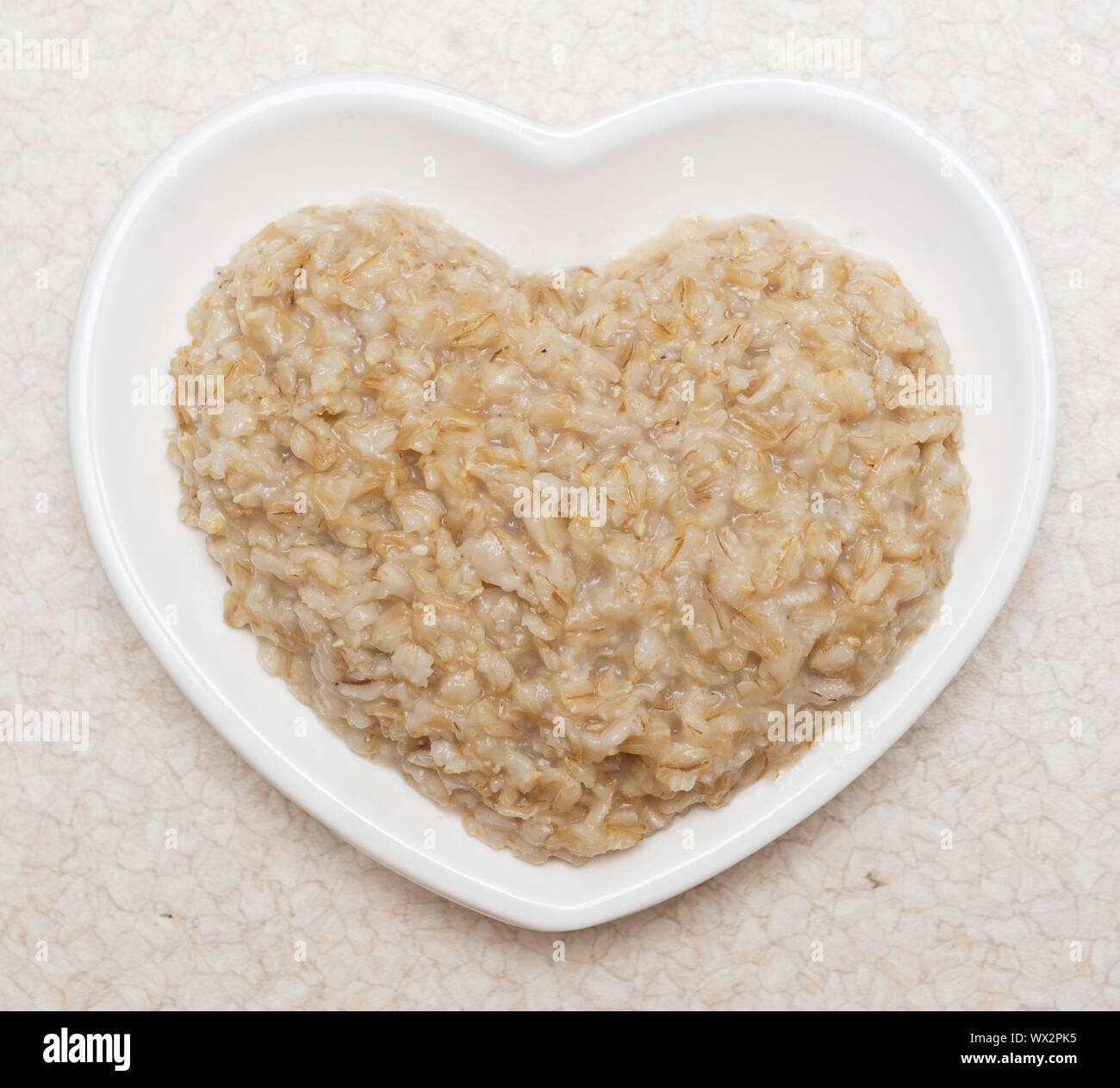 Oatmeal in plate Stock Photo - Alamy