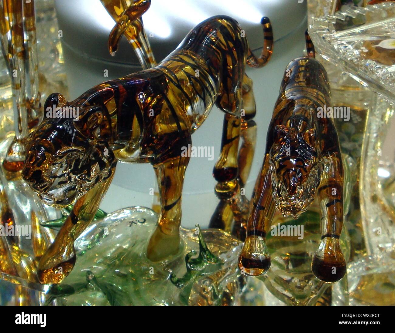 Pictures of glass figurines depicting animals Stock Photo - Alamy