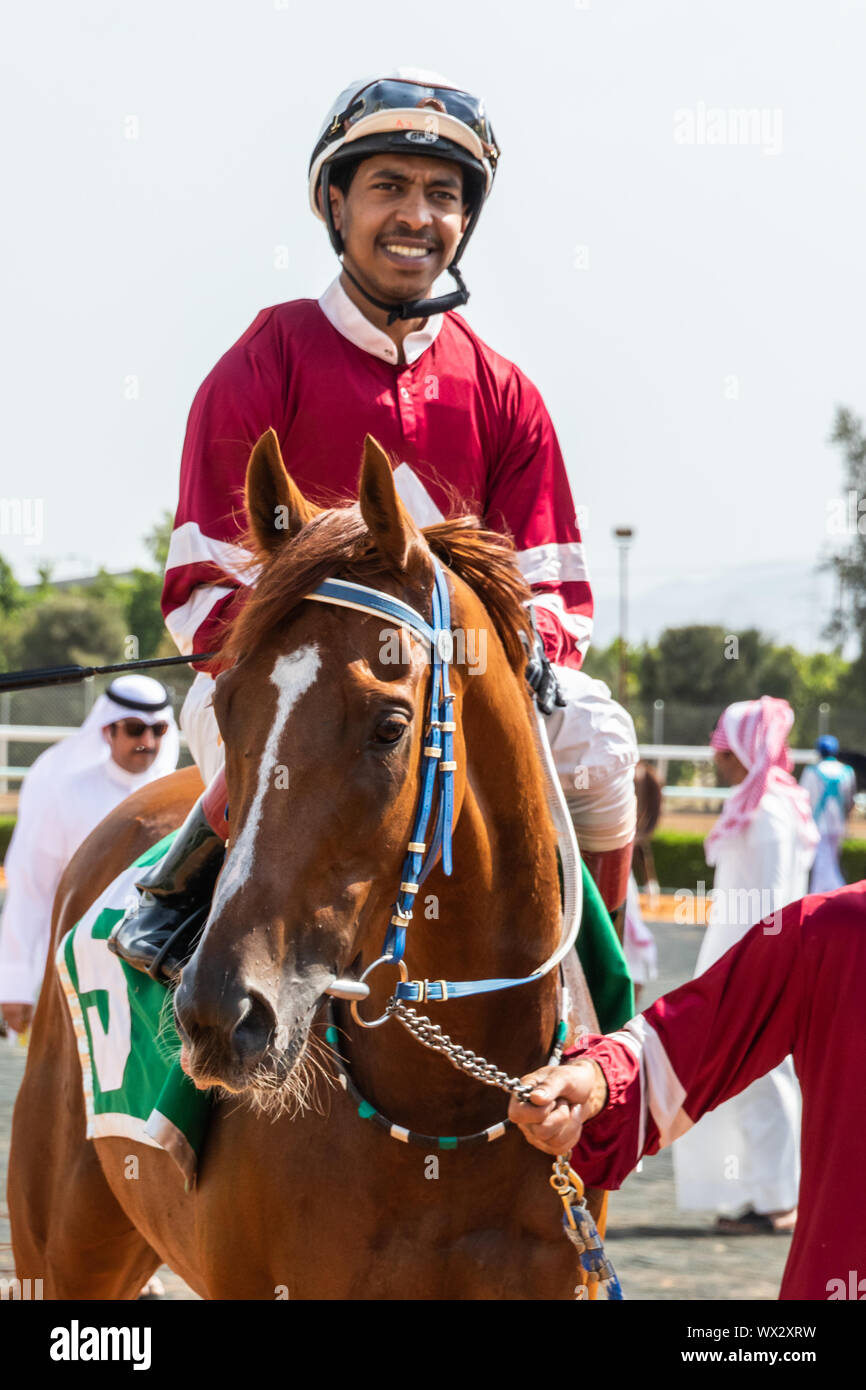 Horse Racing at King Khalid Racetrack, Taif, Saudi Arabia 28/06/2019 ...