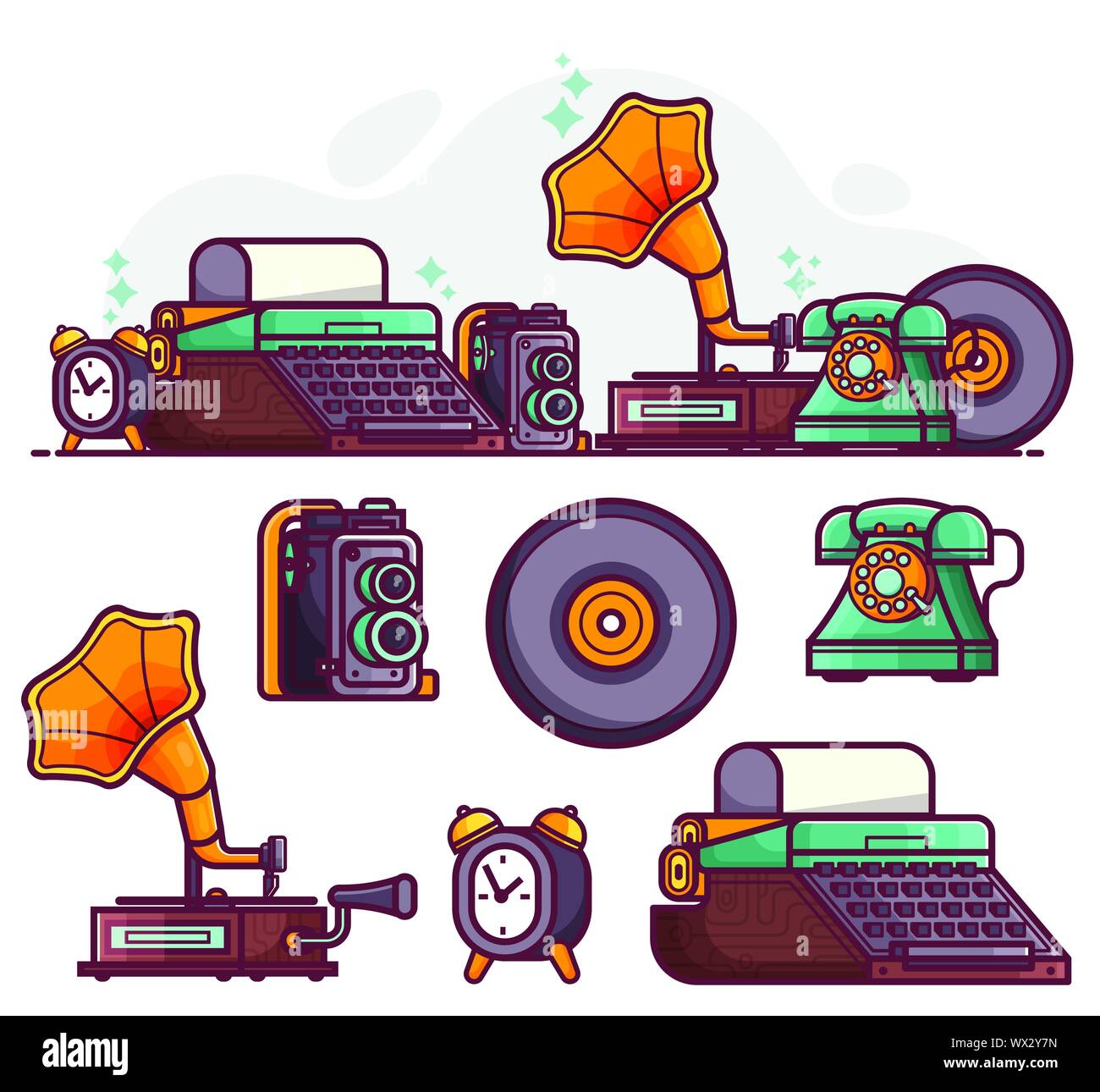 Objects of art Stock Vector Images - Alamy