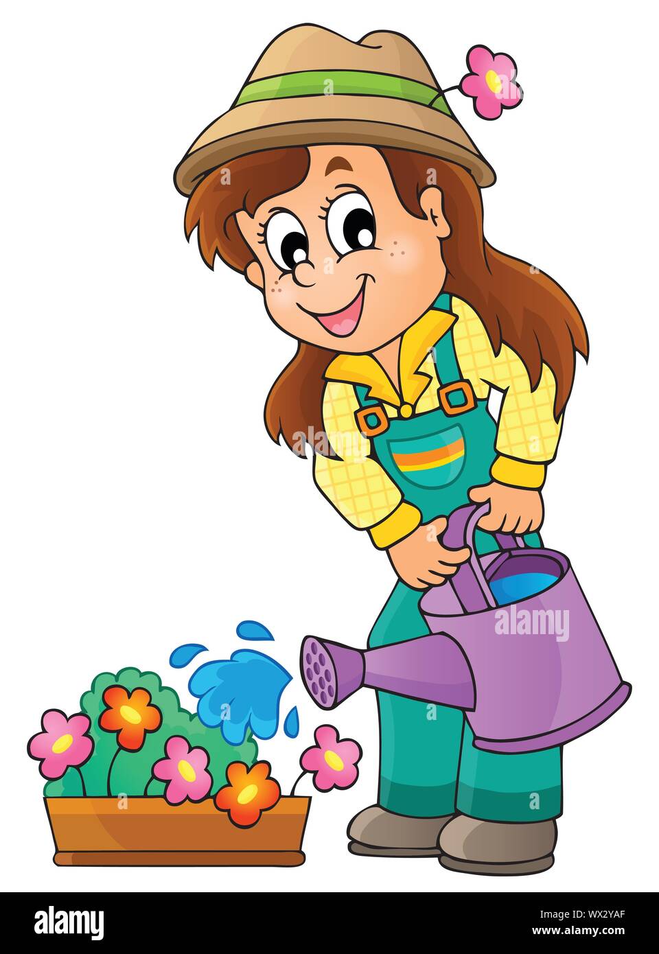 Gardening theme art Stock Vector Images - Alamy