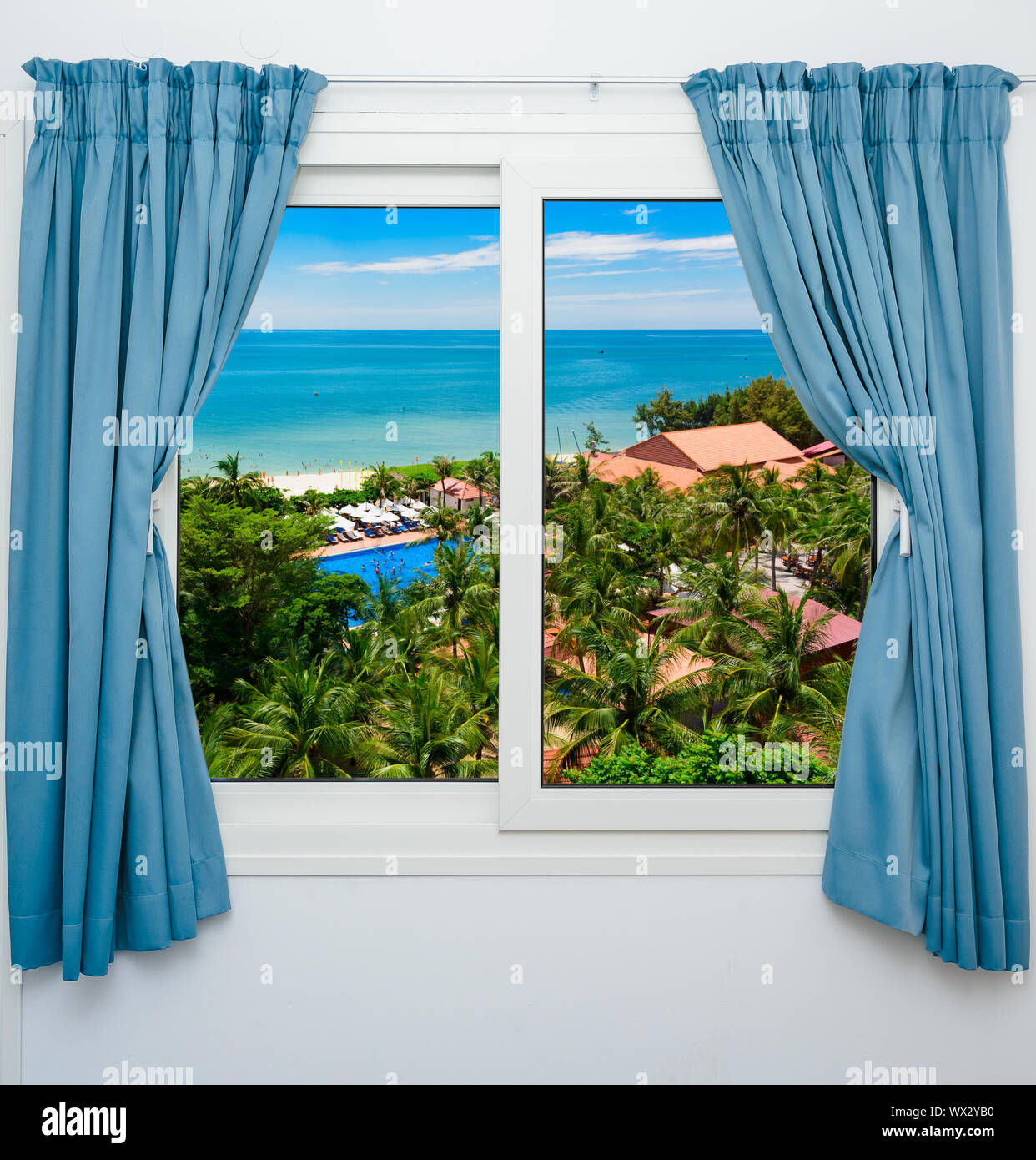window view resort tropics Stock Photo - Alamy
