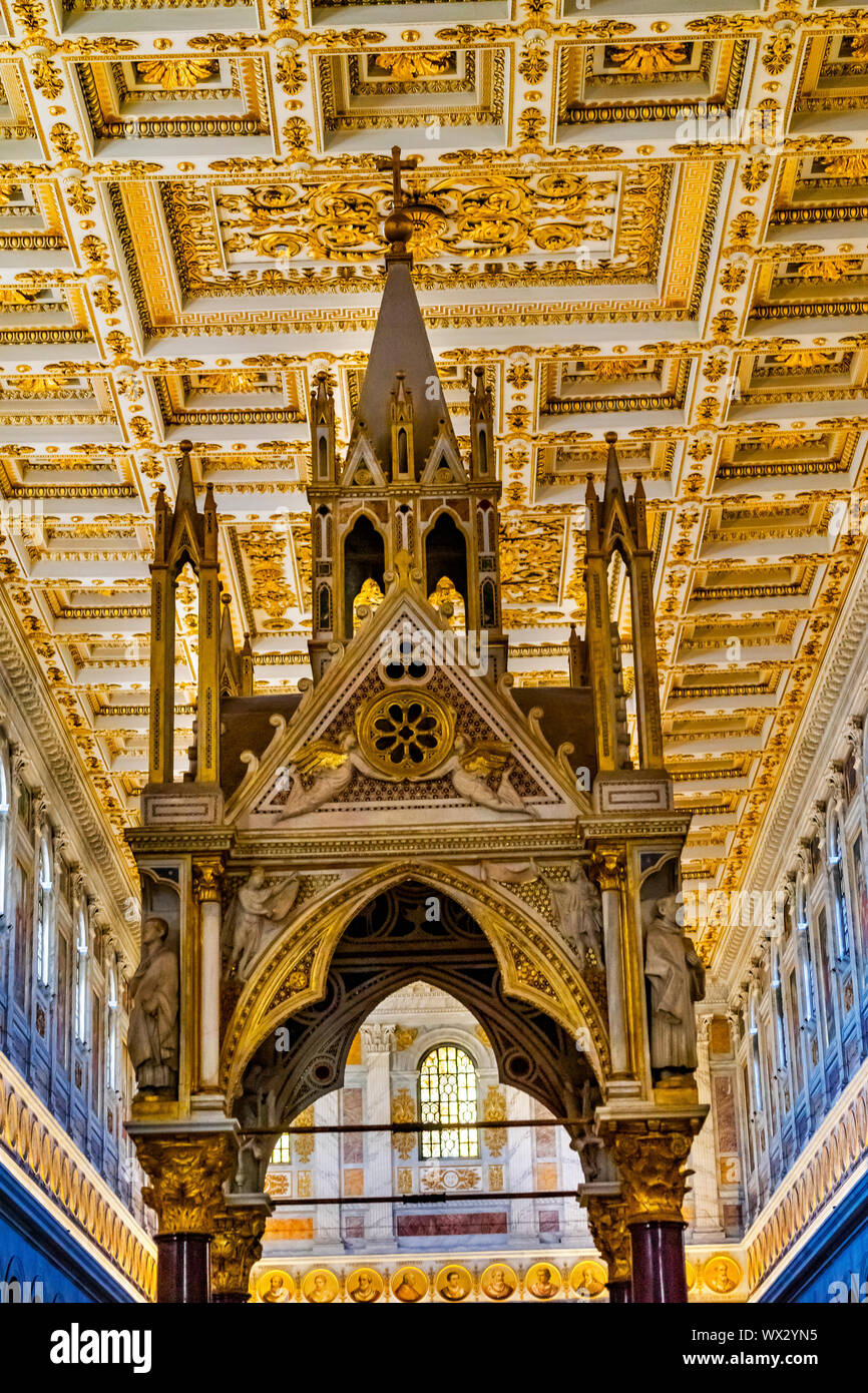 Ciborium Paul Tomb Papal Basilica Saint Paul Beyond Walls Cathedral ...