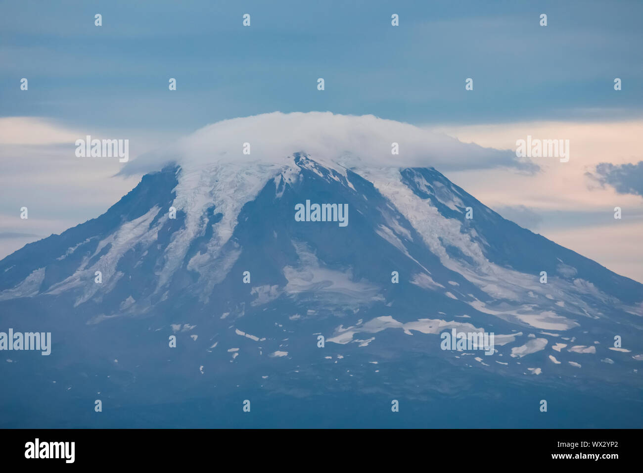 Mount Adams with an ominous cloud cap in the Goat Rocks Wilderness ...