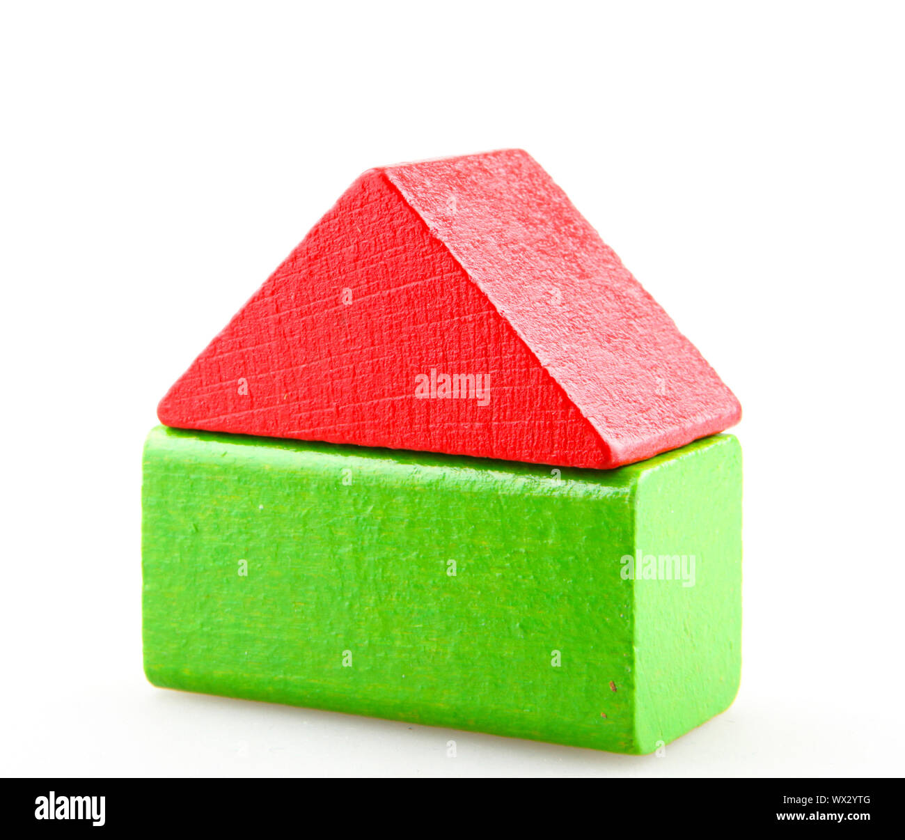 Wooden Building Blocks Set - Childrens Construction Wood Toy Stock ...