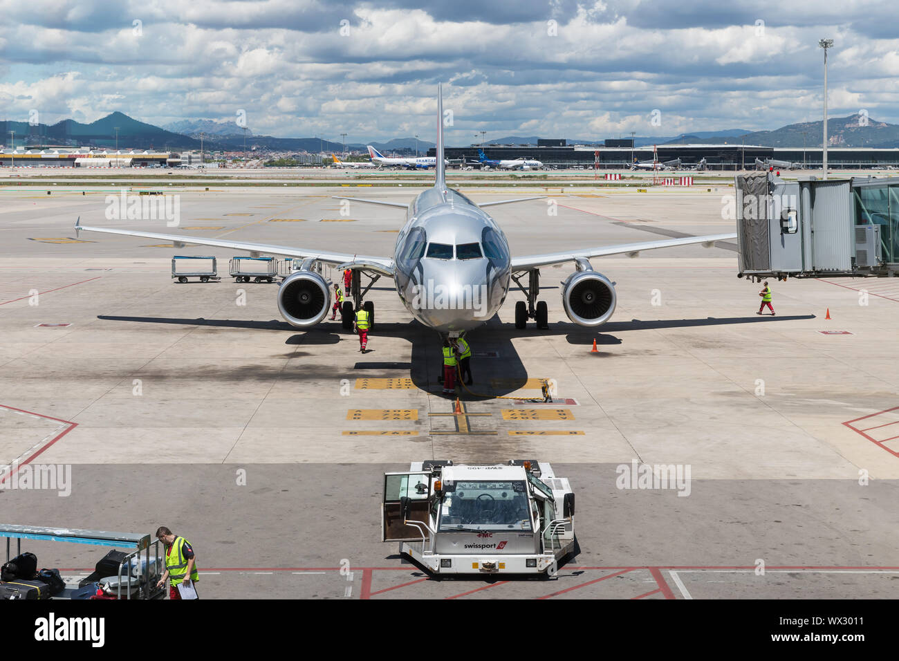 Passenger flight arrived airport hi-res stock photography and images ...