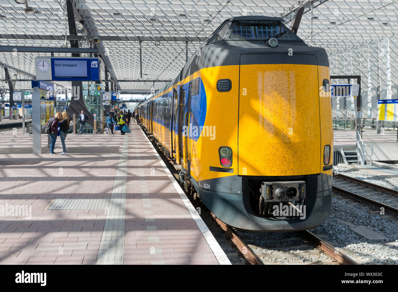 Man entering train hi-res stock photography and images - Alamy